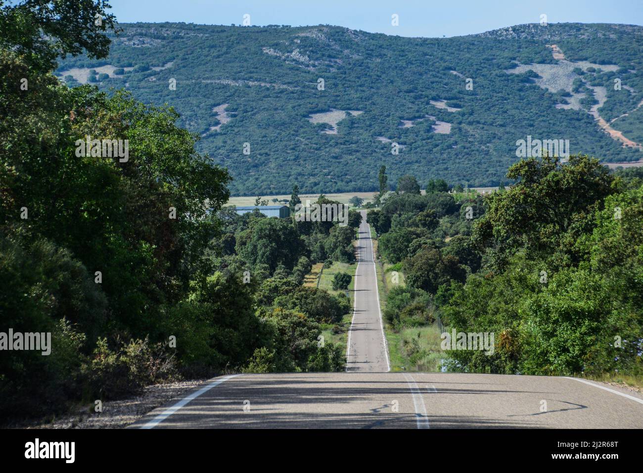 road to the far mountain Stock Photo - Alamy