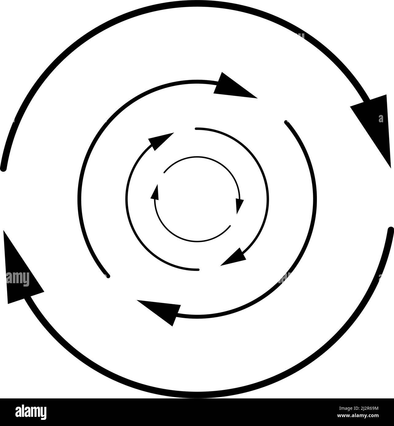 Circular, circle arrow element as recycling, update, refresh and reload ...