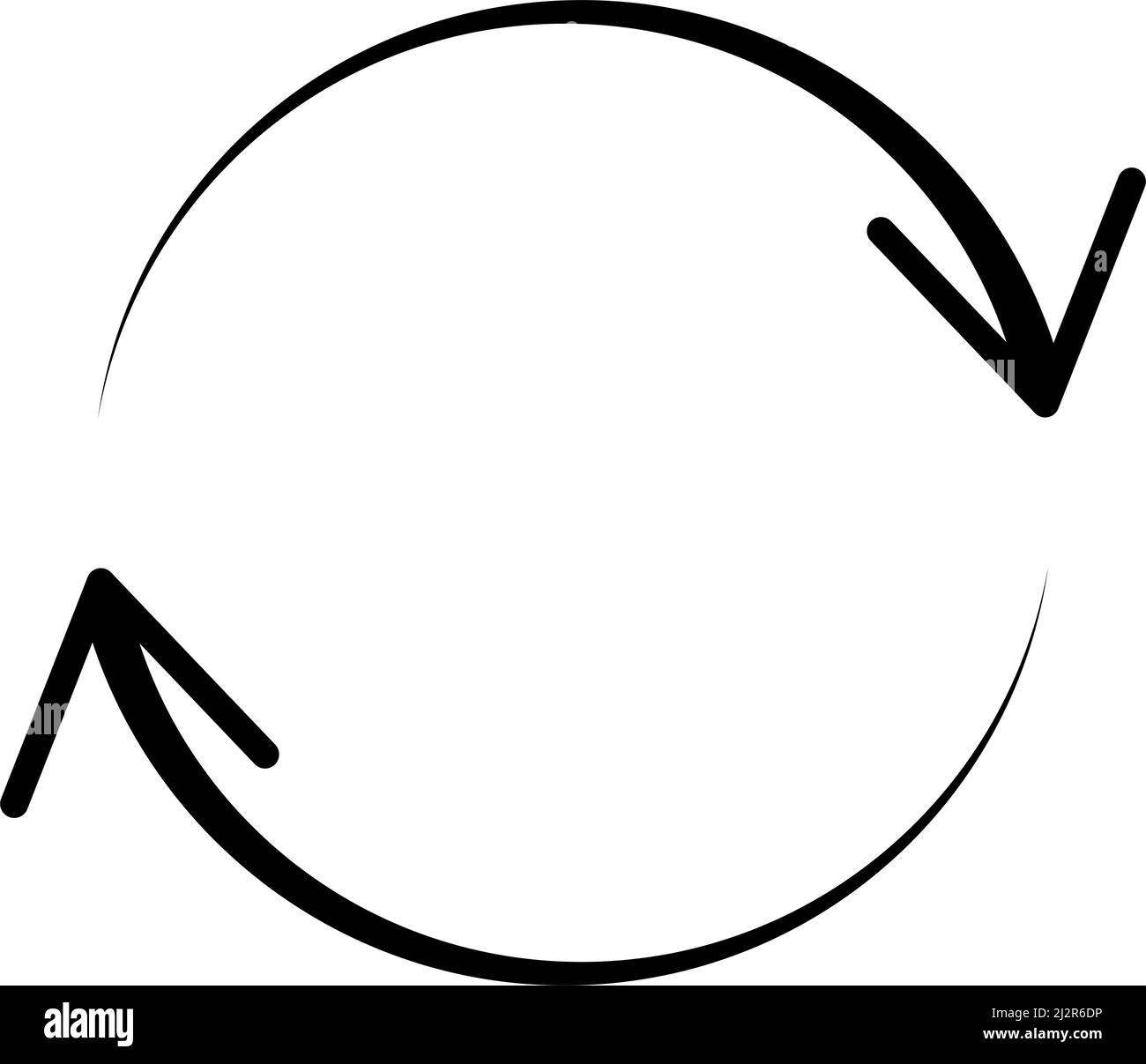 Circular, circle arrow element as recycling, update, refresh and reload ...