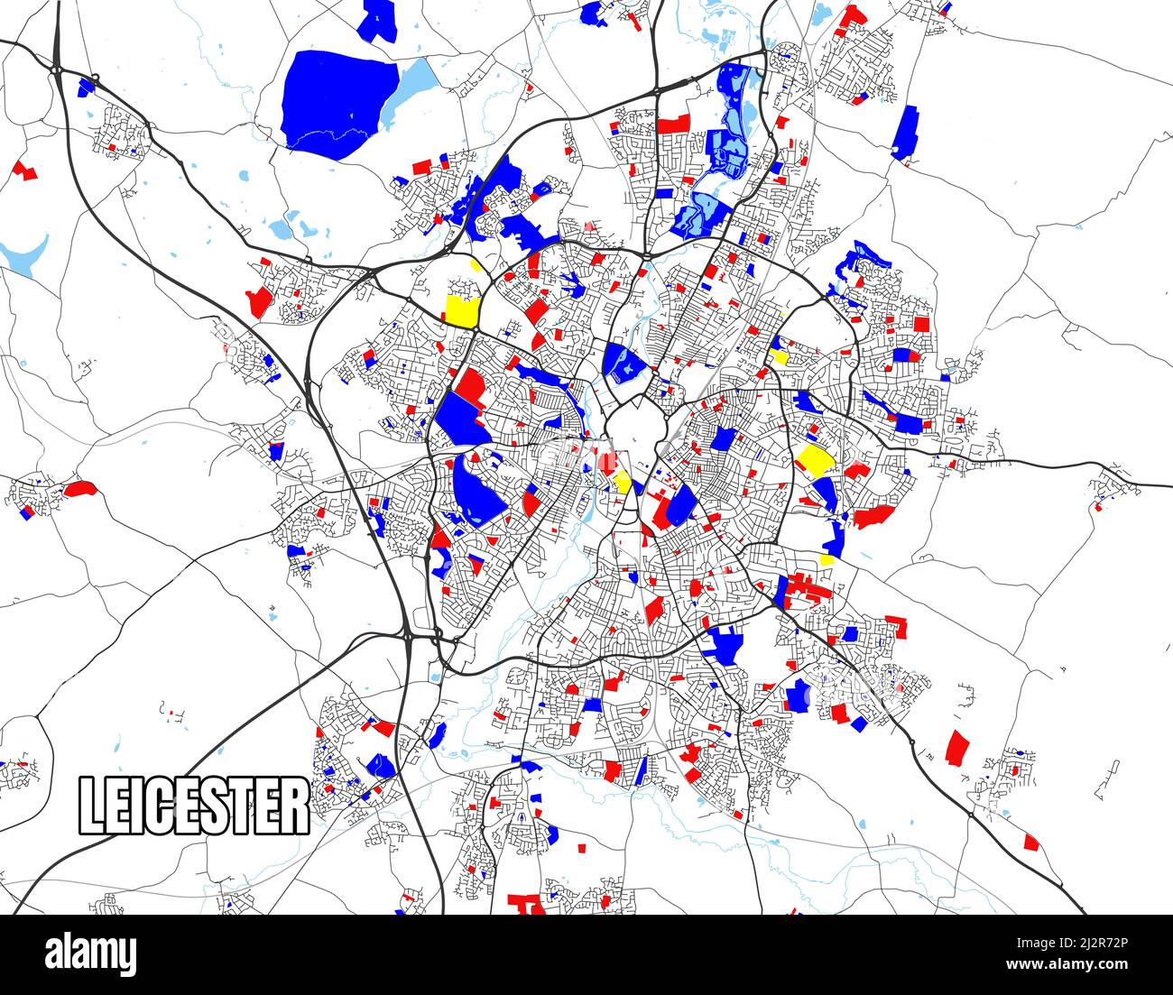 Leicester city center Stock Vector Images - Alamy