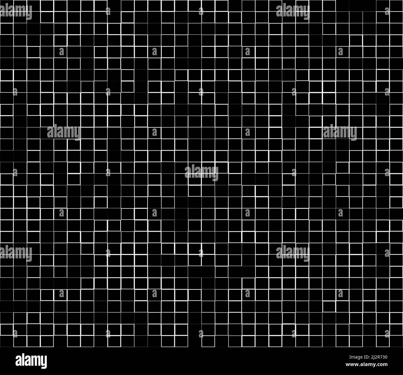 Random squares, rectangles black and white, monochrome geometric ...