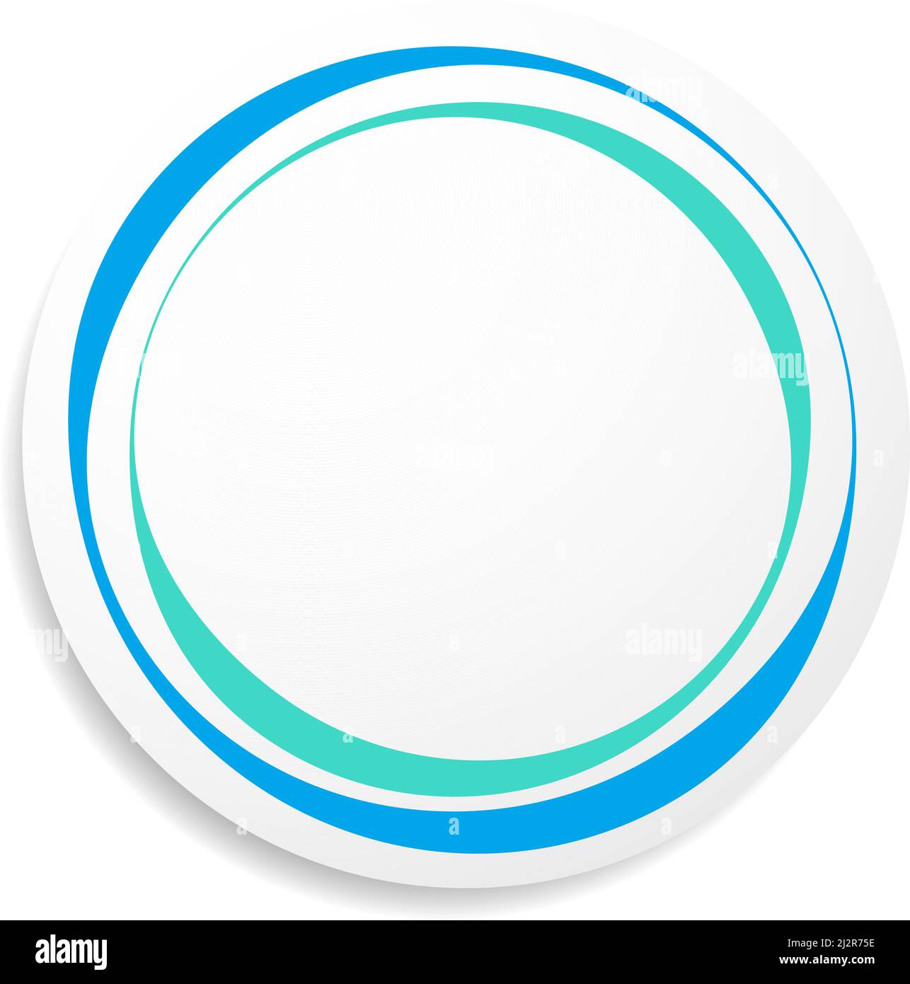 Circle, circular badge, label, tag and button shape with blank, empty ...