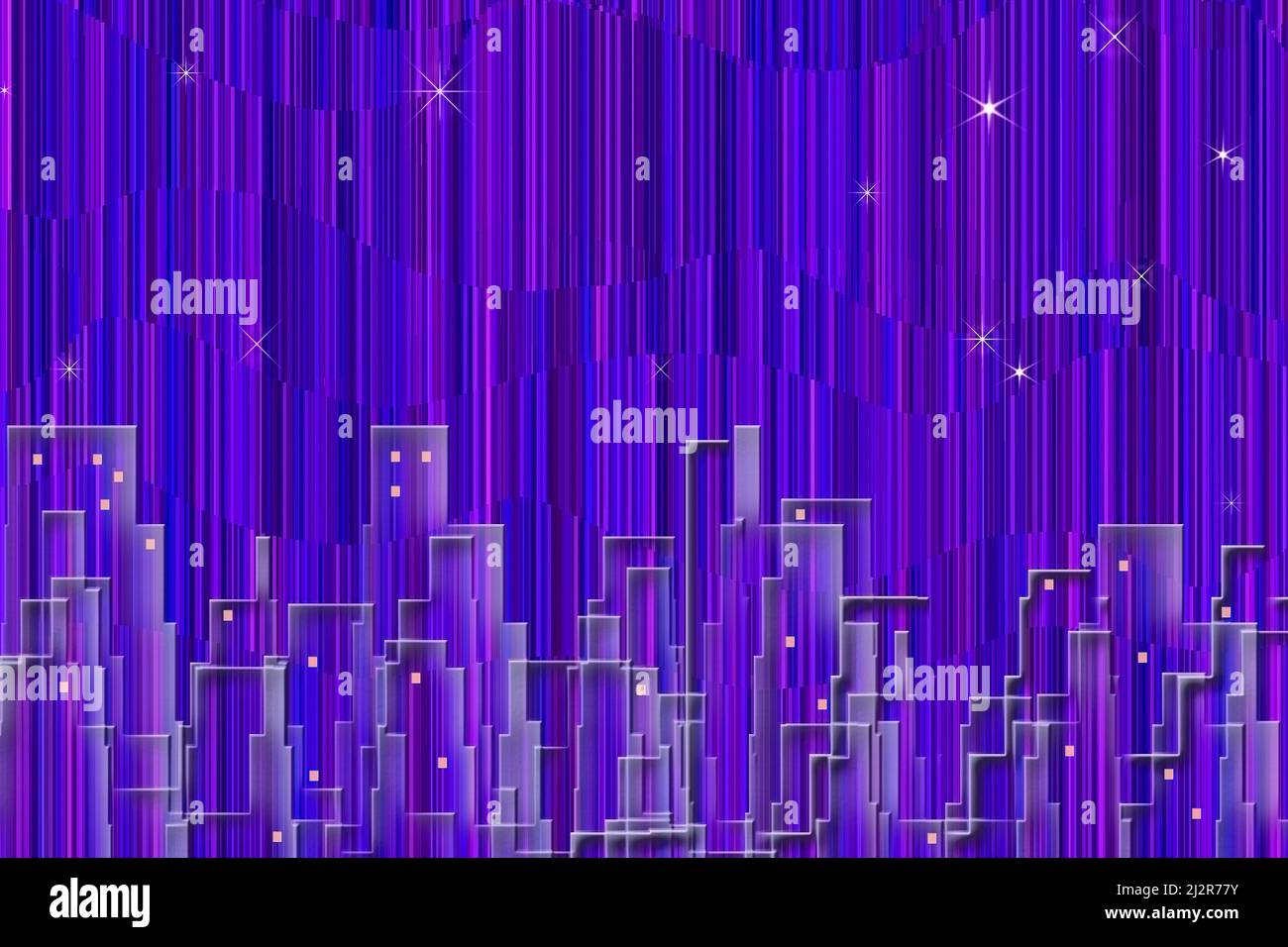 Abstract city silhouettes. 3D rendering Stock Photo - Alamy