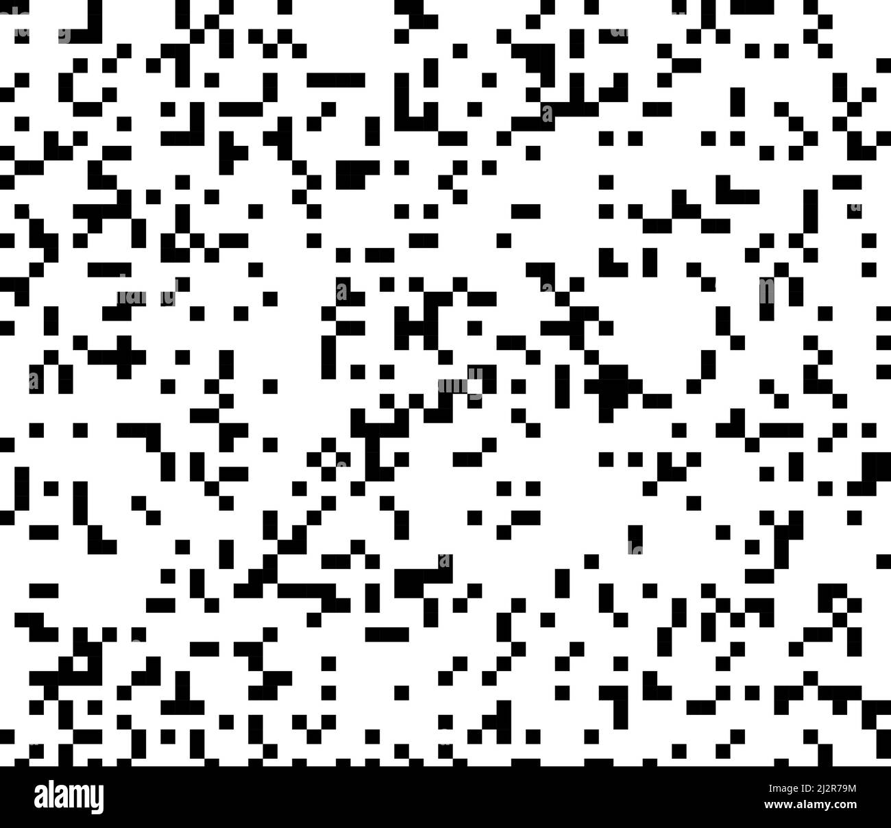 Random squares, rectangles black and white, monochrome geometric ...