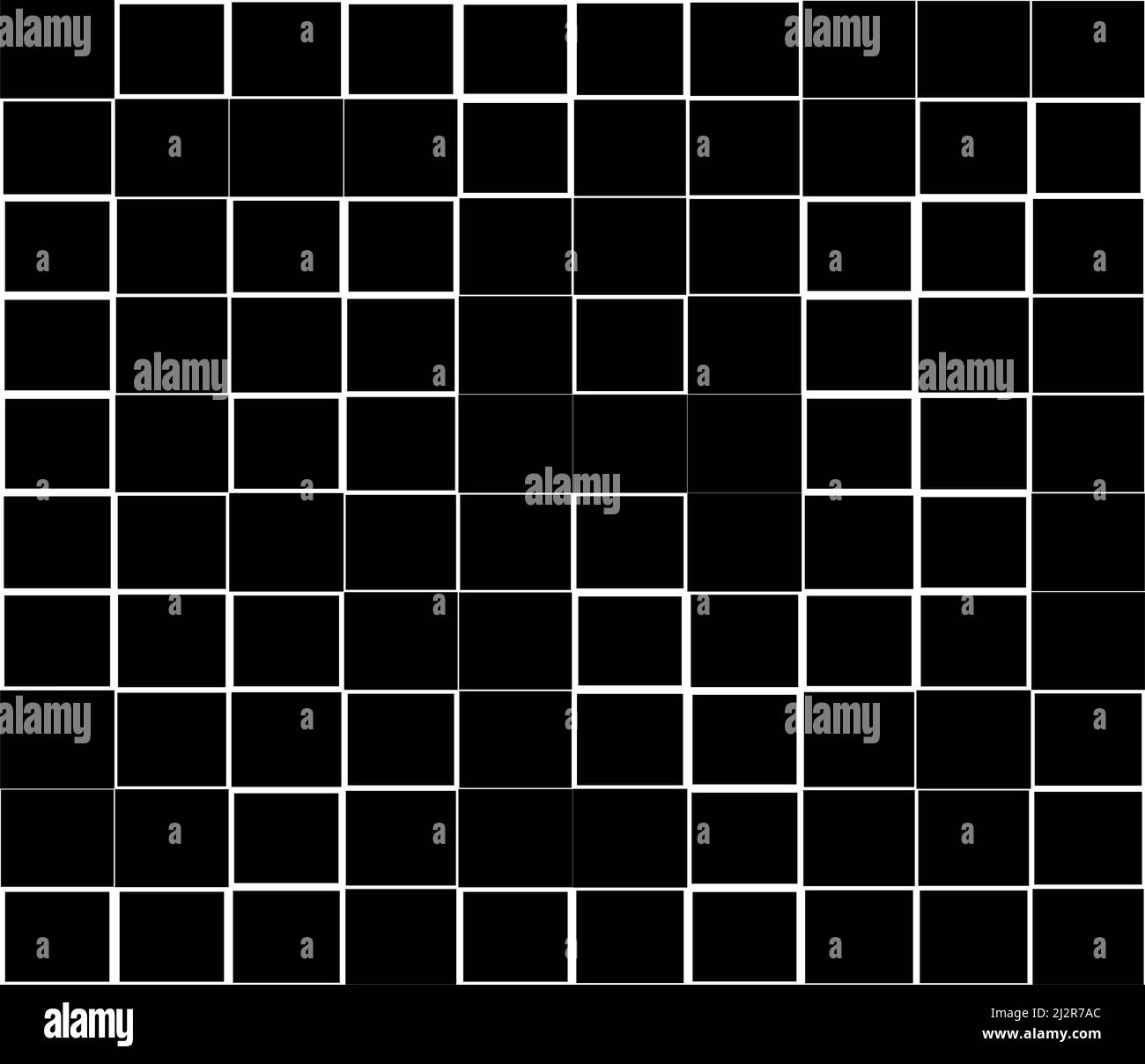 Random squares, rectangles black and white, monochrome geometric ...