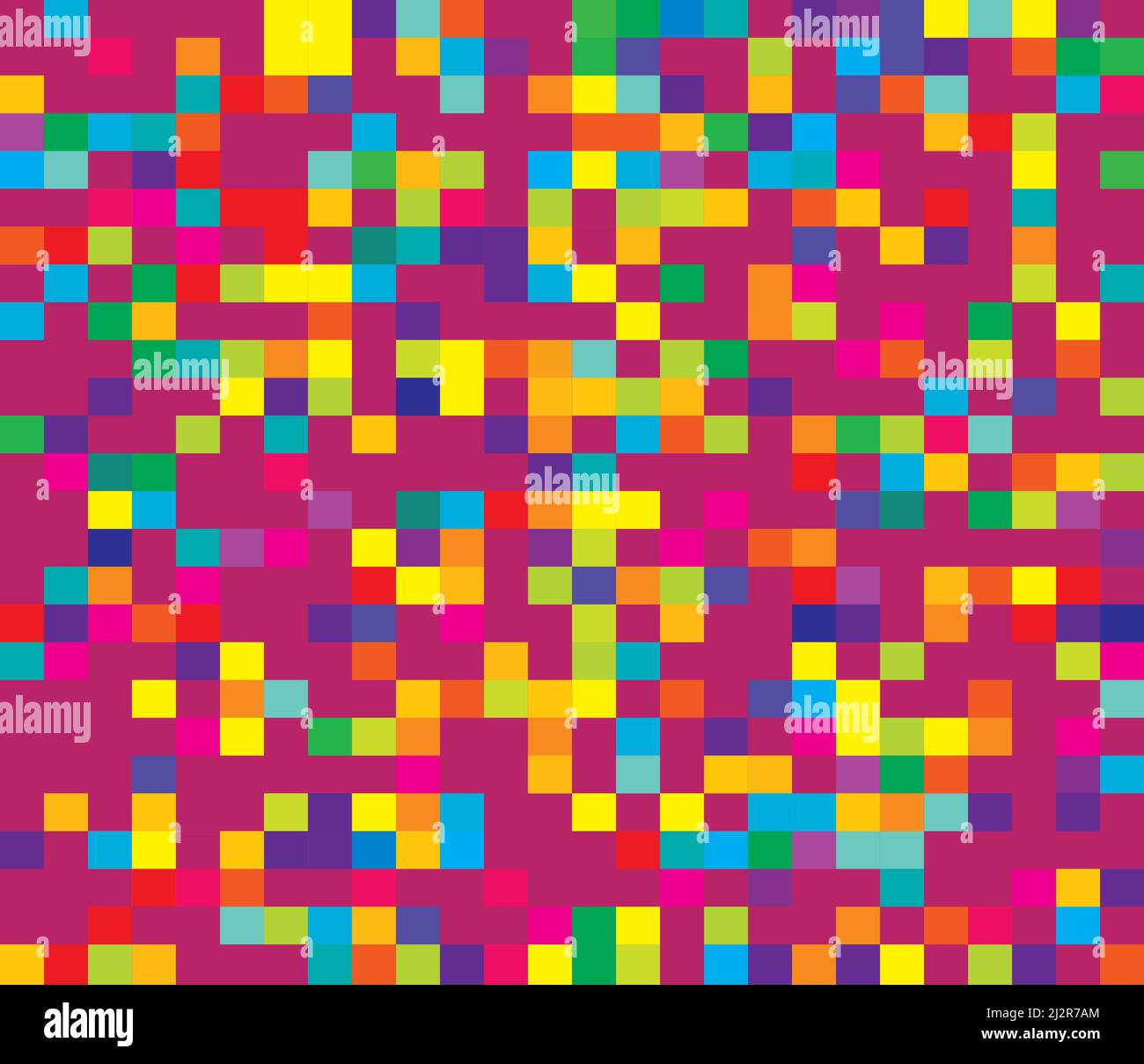 Random squares, rectangles black and white, monochrome geometric ...