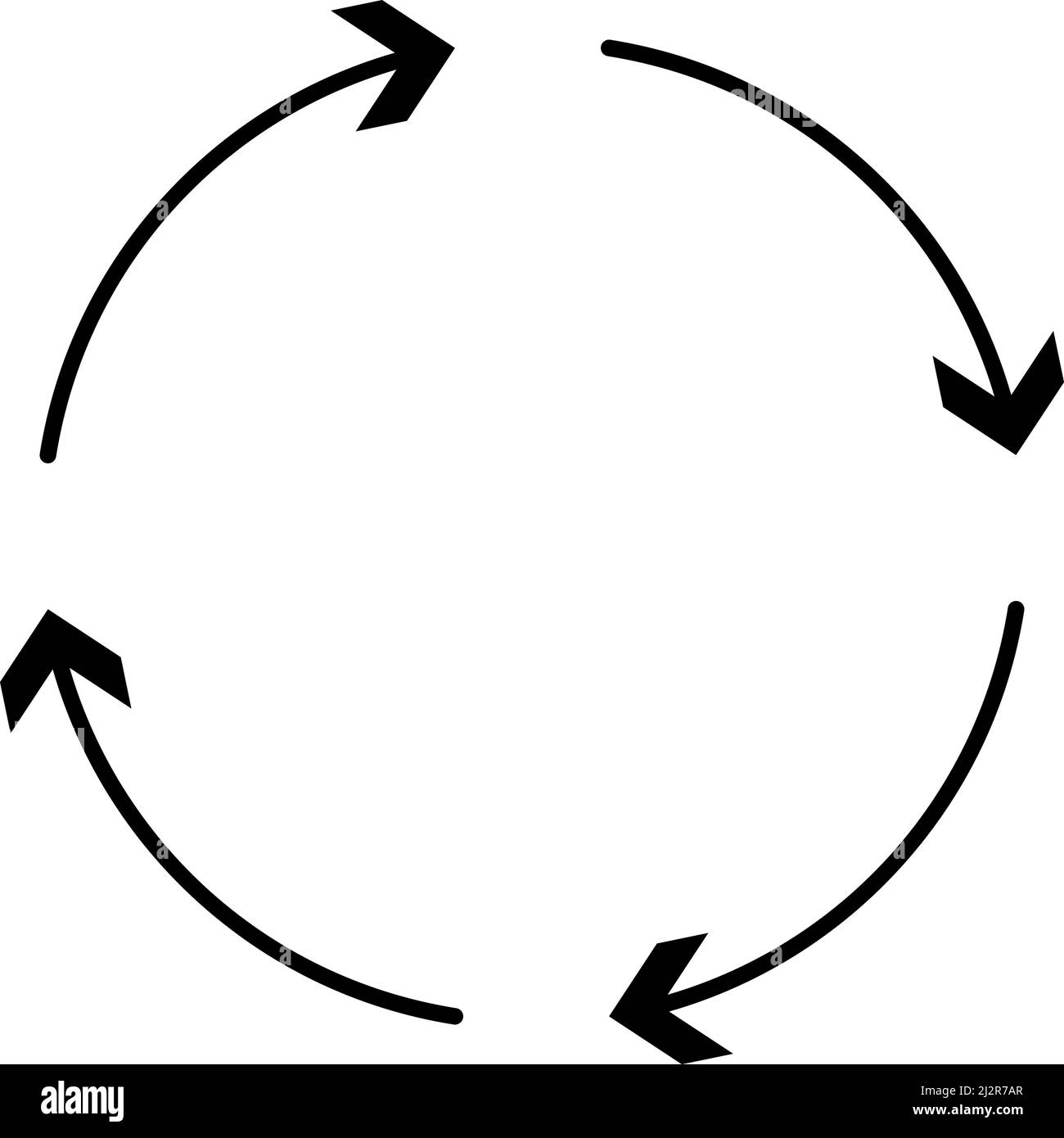 Circular, circle arrow element as recycling, update, refresh and reload ...