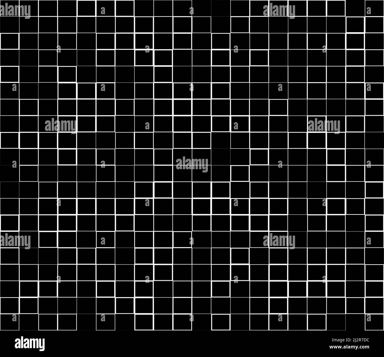 Random squares, rectangles black and white, monochrome geometric ...