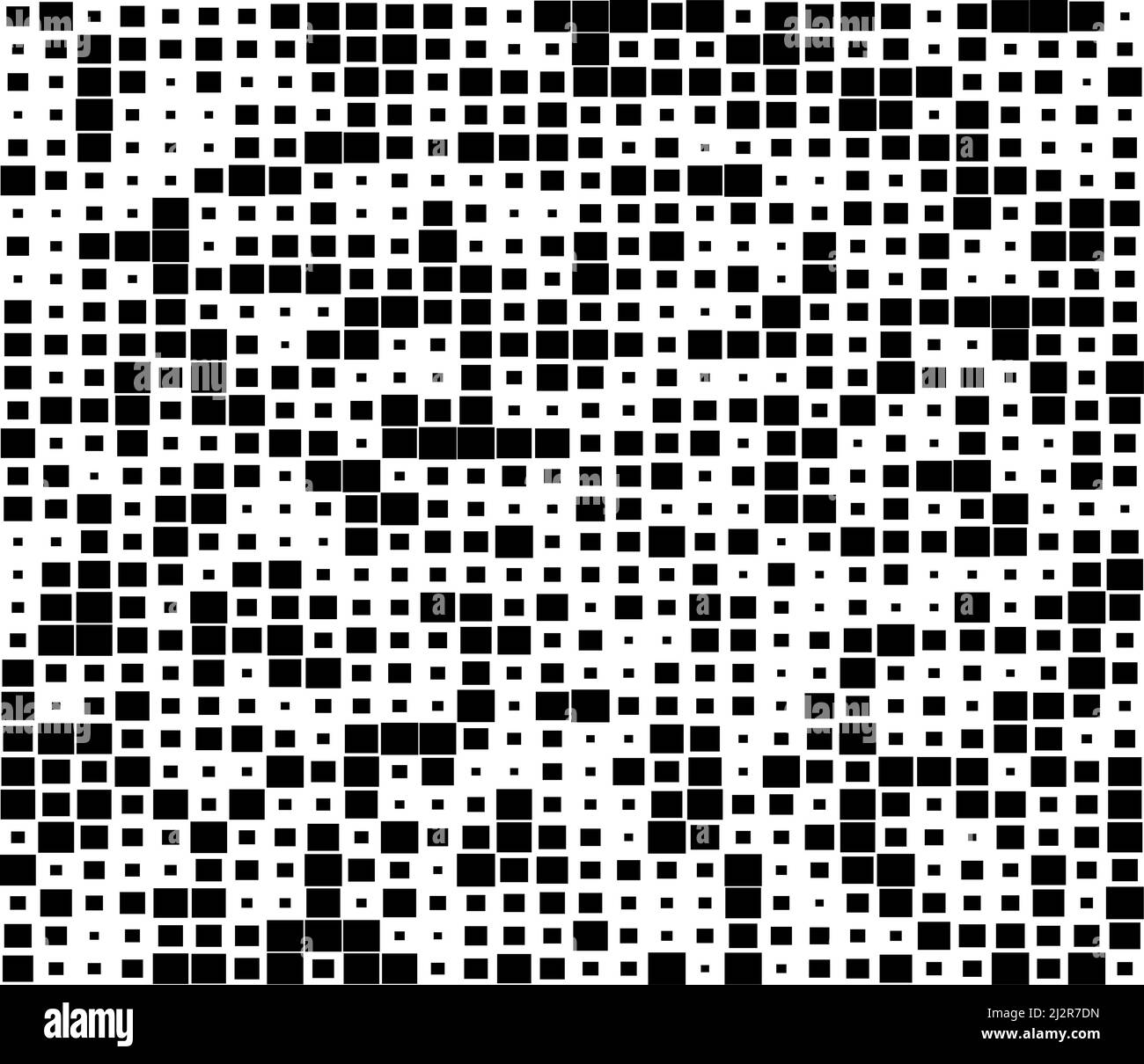 Random squares, rectangles black and white, monochrome geometric ...