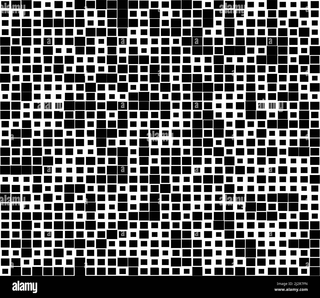 Random squares, rectangles black and white, monochrome geometric ...