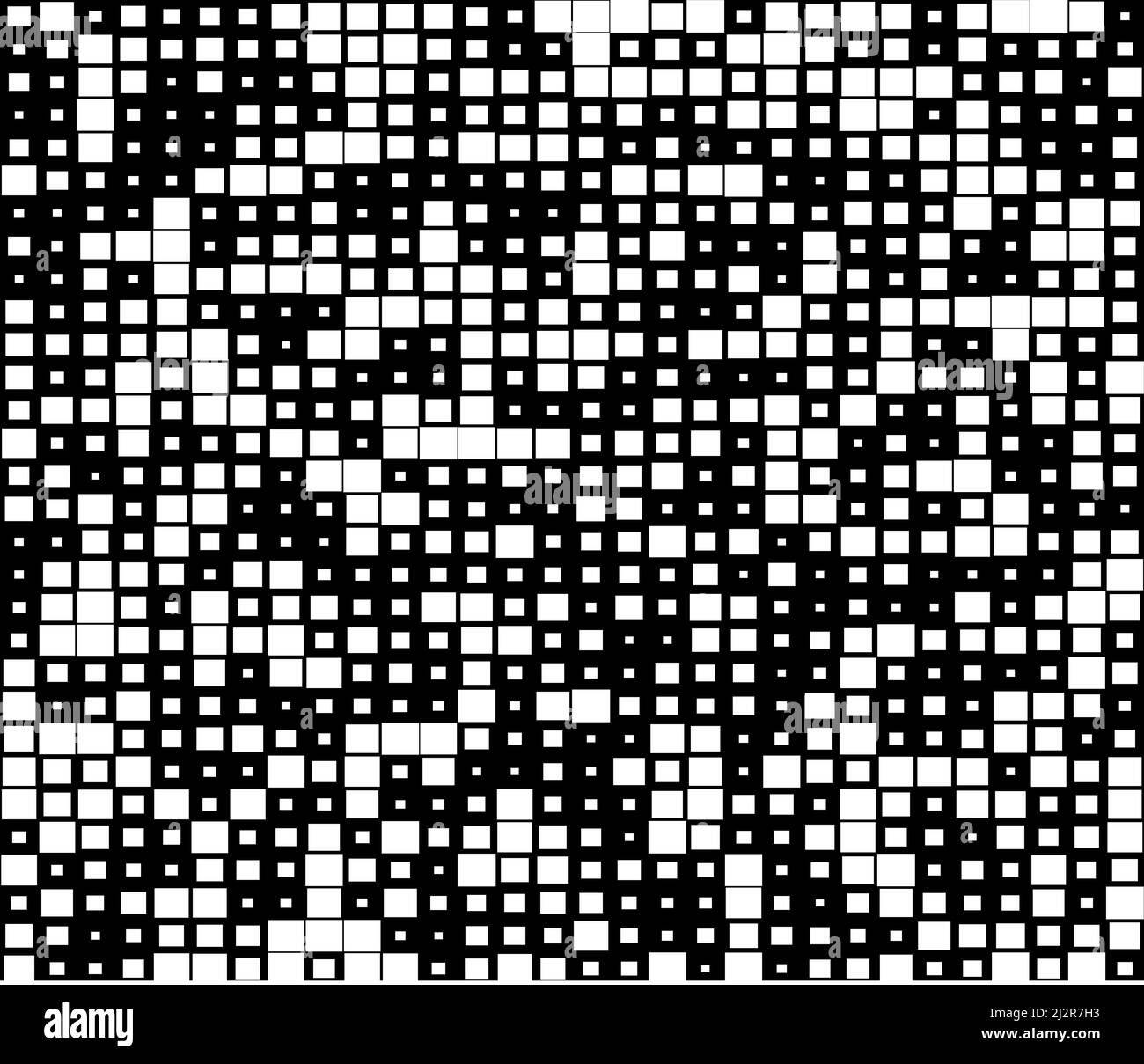 Random squares, rectangles black and white, monochrome geometric ...