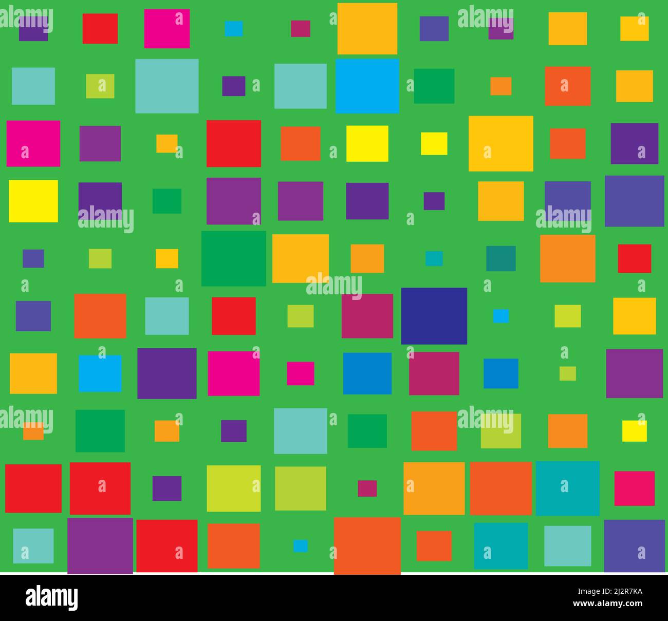 Random squares, rectangles black and white, monochrome geometric ...