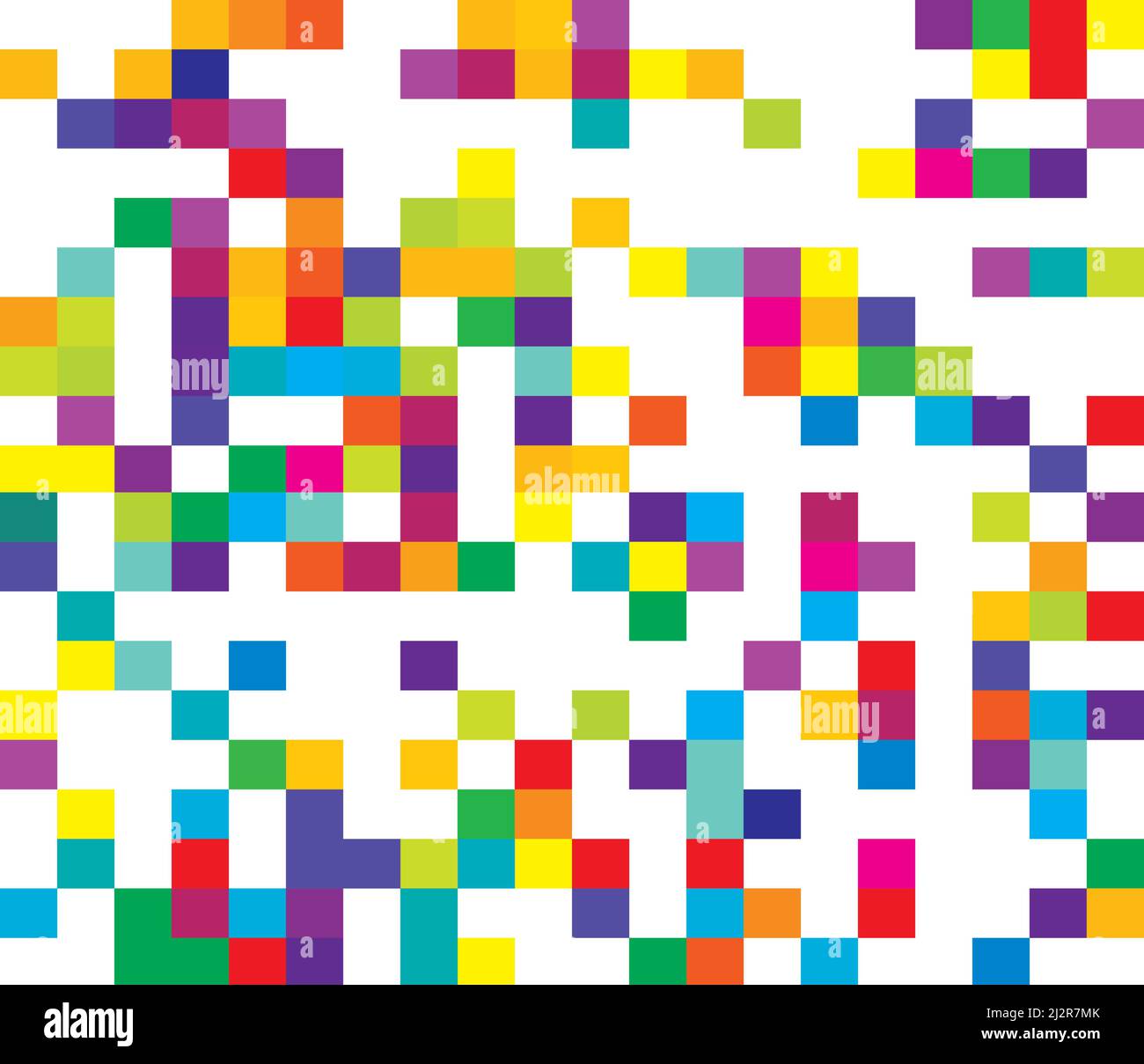 Random squares, rectangles black and white, monochrome geometric ...