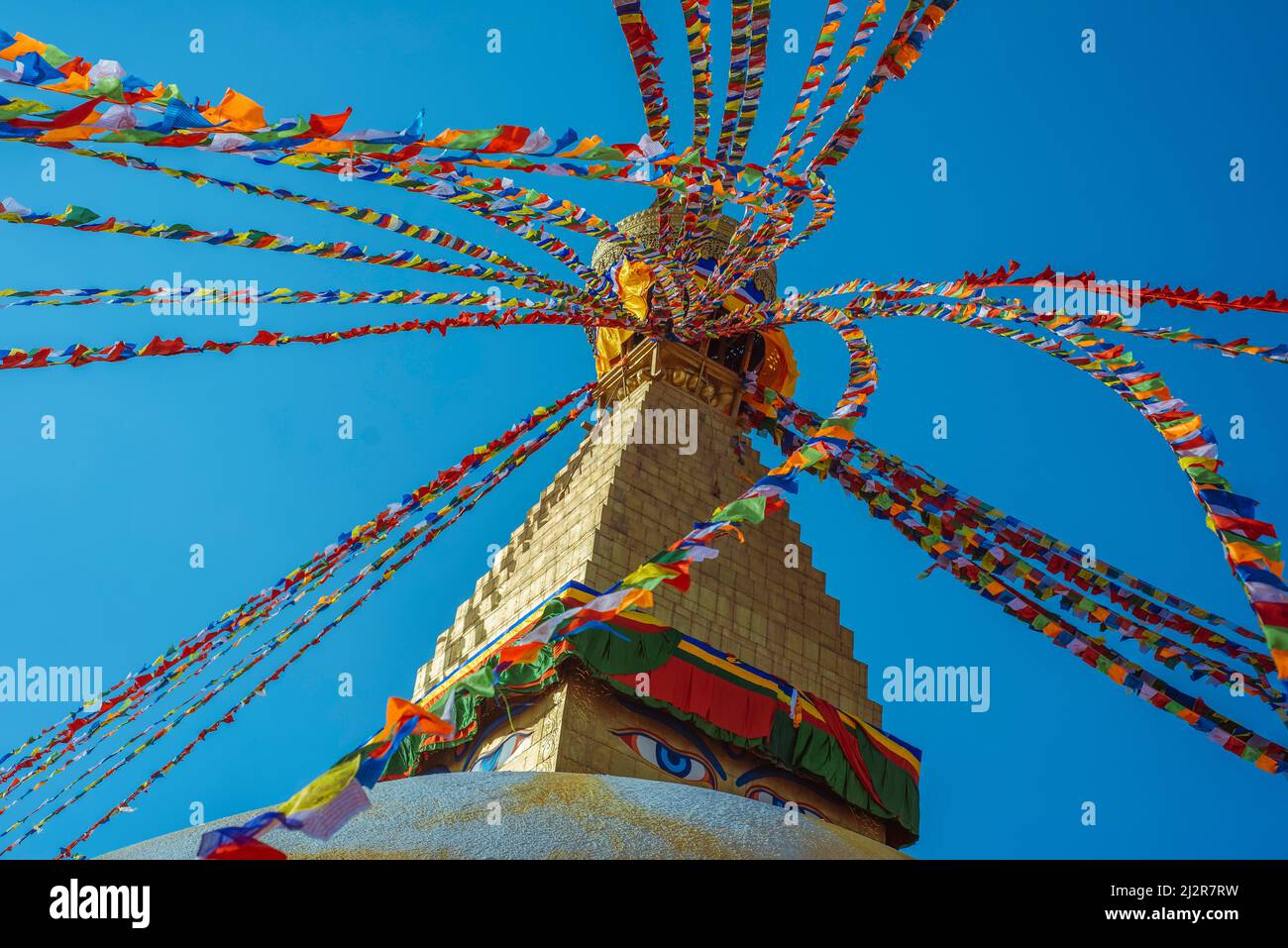 Boudha Stupa also known as Boudhanath Stupa, Kathmandu, Nepal. Boudha ...