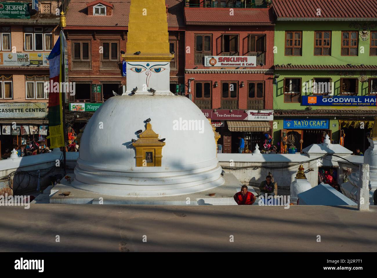 Boudha Stupa also known as Boudhanath Stupa, Kathmandu, Nepal. Boudha ...