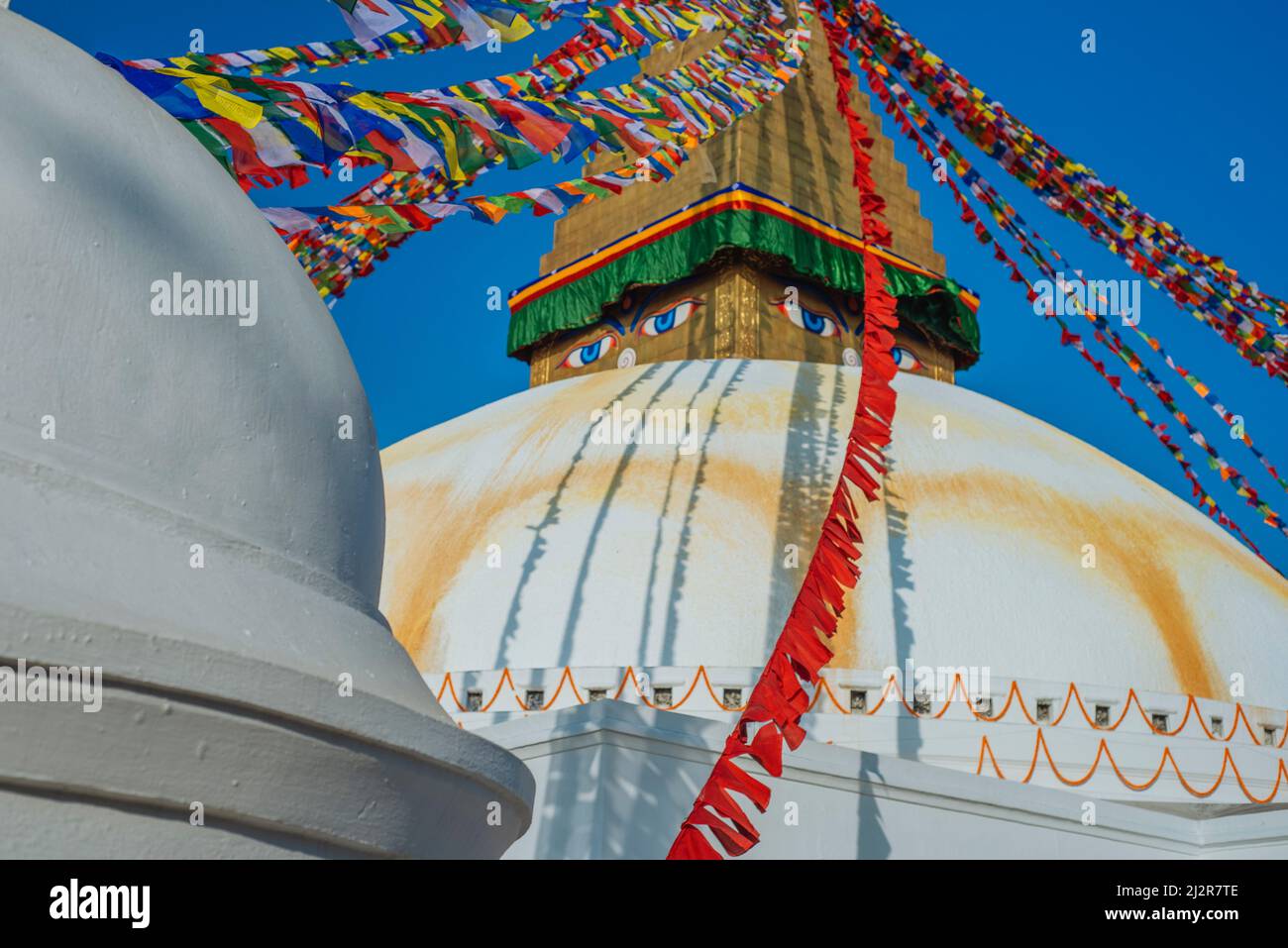 Boudha Stupa also known as Boudhanath Stupa, Kathmandu, Nepal. Boudha ...