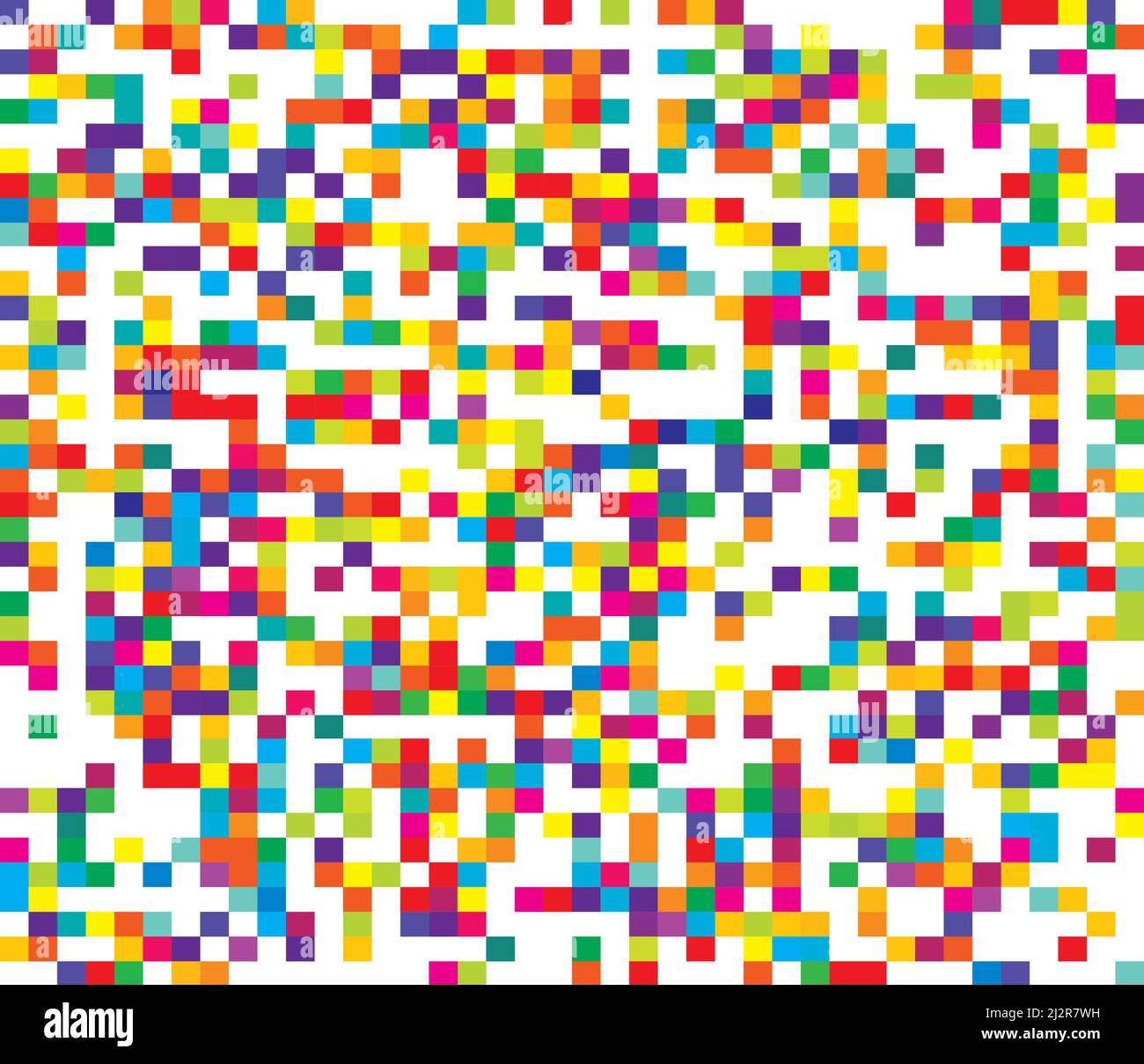 Random squares, rectangles black and white, monochrome geometric ...