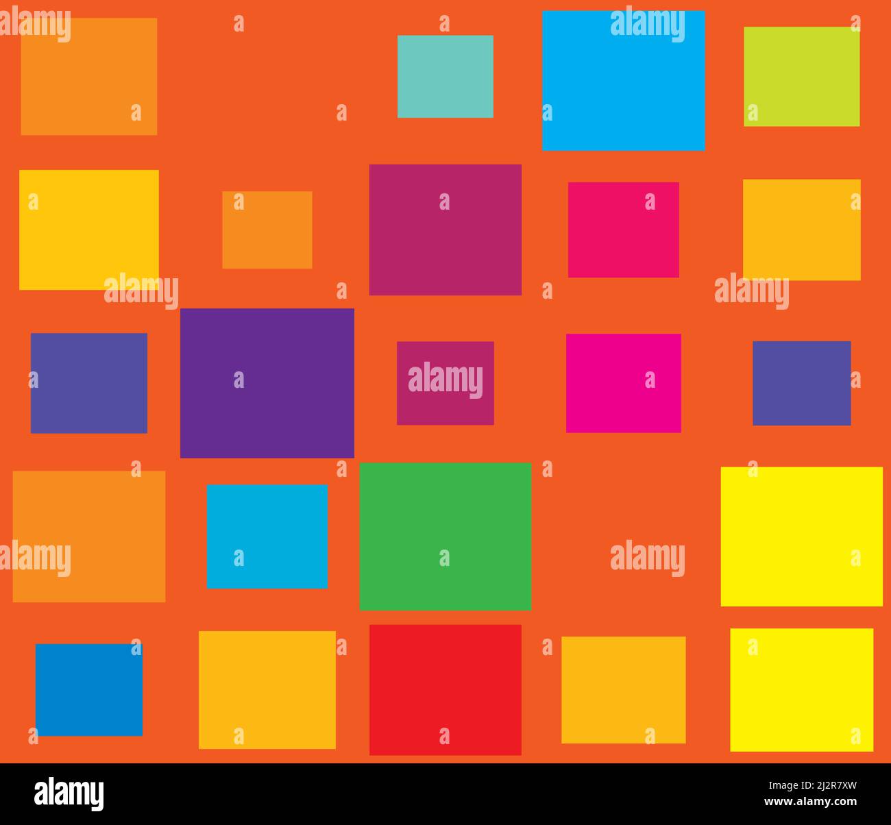 Random squares, rectangles black and white, monochrome geometric ...