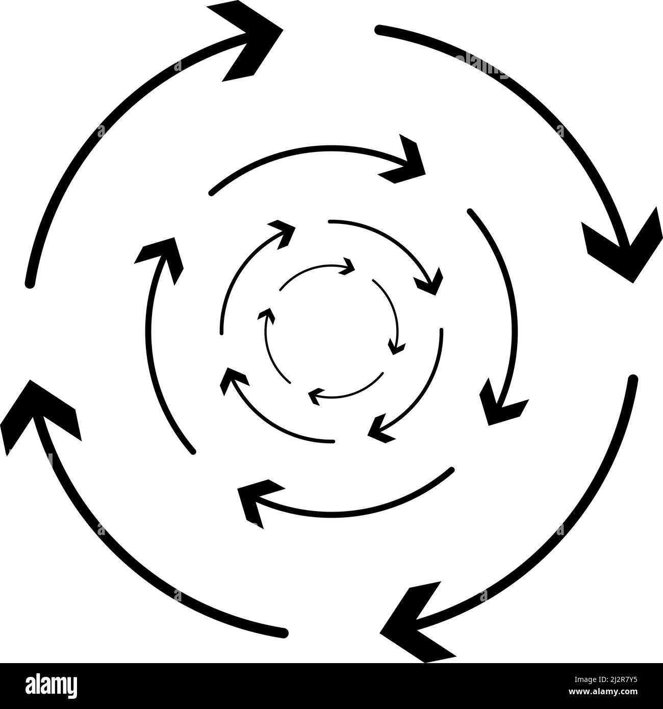 Circular, circle arrow element as recycling, update, refresh and reload ...