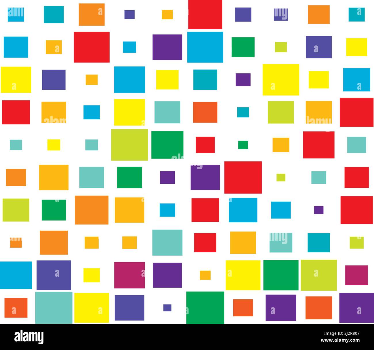 Random squares, rectangles black and white, monochrome geometric ...