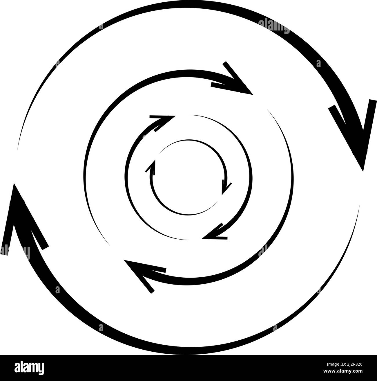 Circular, circle arrow element as recycling, update, refresh and reload ...