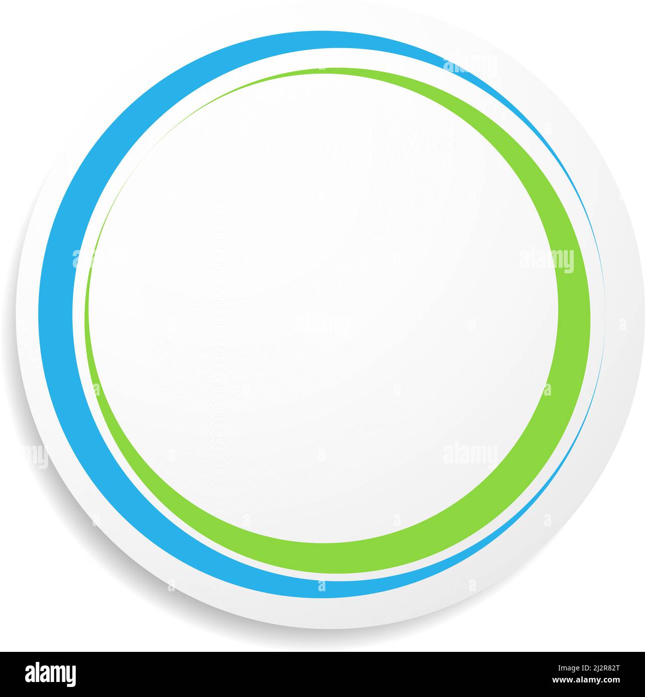 Circle, circular badge, label, tag and button shape with blank, empty ...