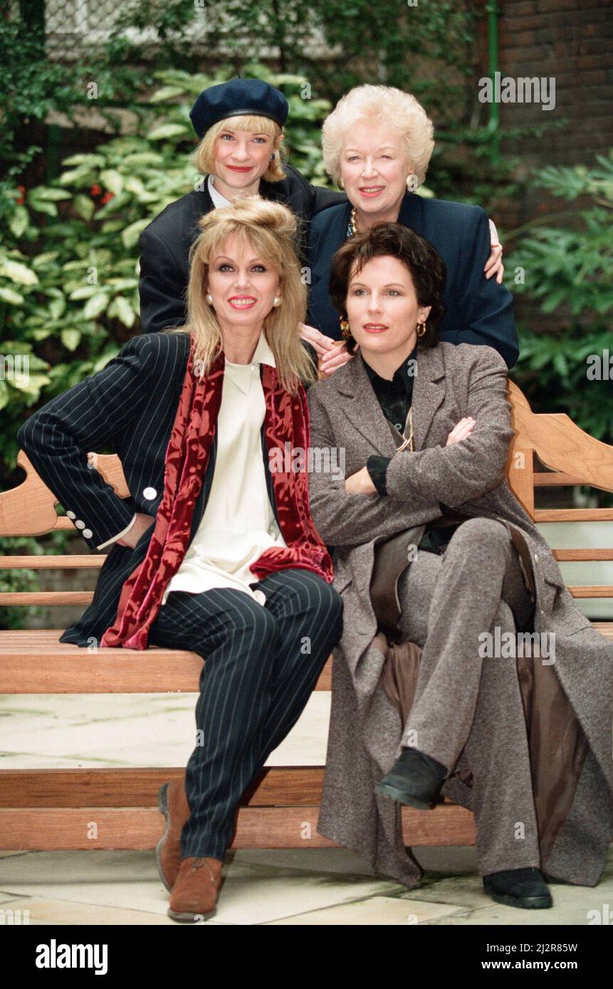 Stars of "Absolutely Fabulous" pictured at the launch of a new series ...