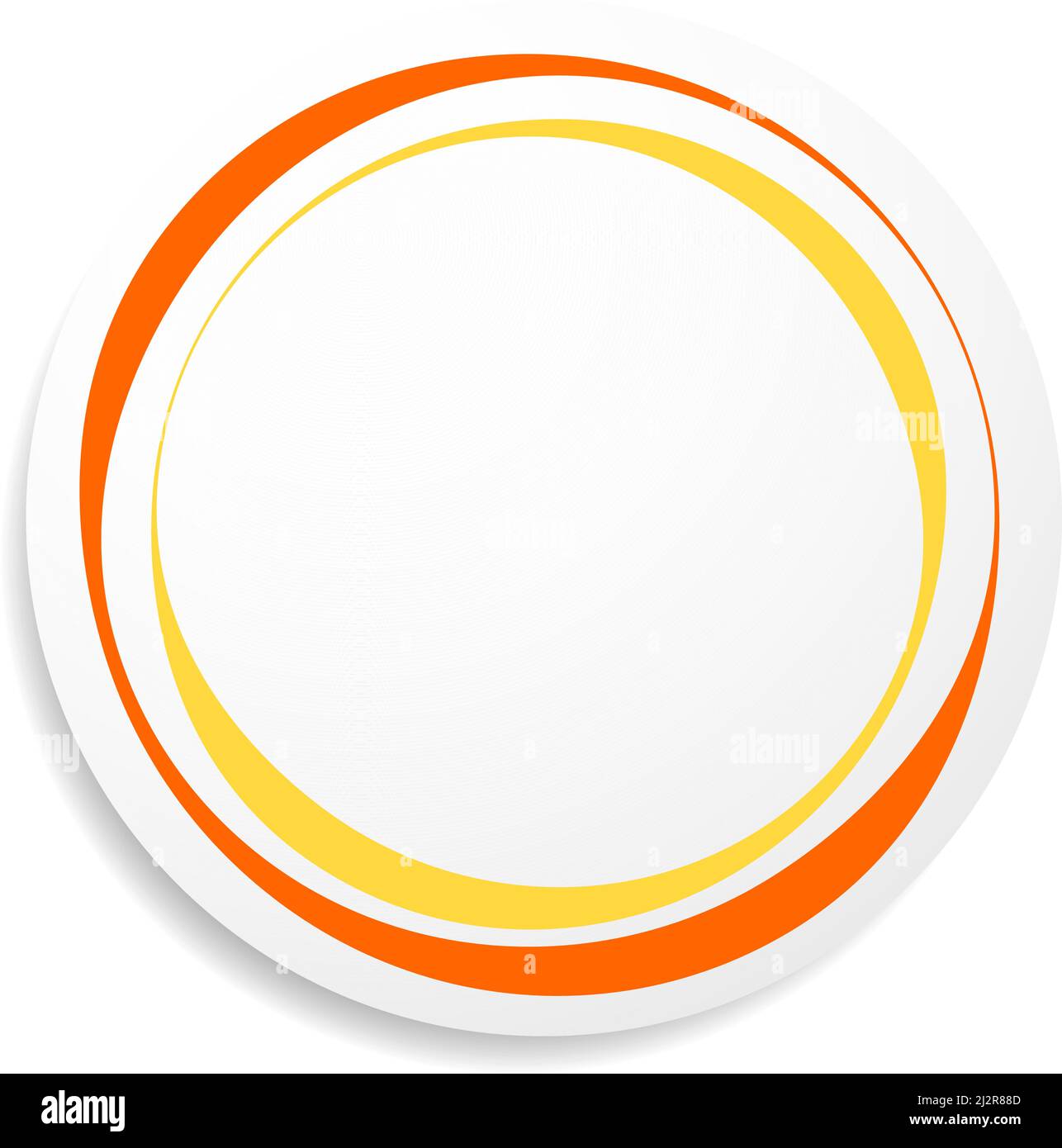 Circle, circular badge, label, tag and button shape with blank, empty ...