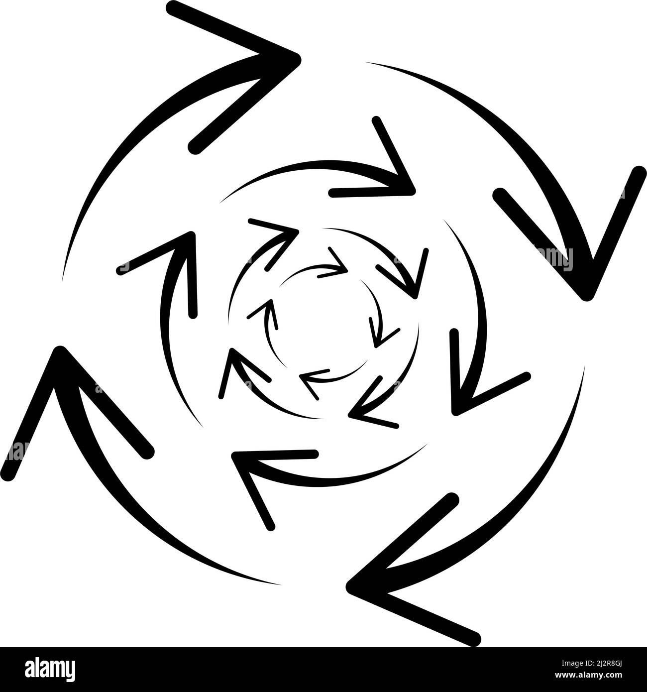 Circular, circle arrow element as recycling, update, refresh and reload ...