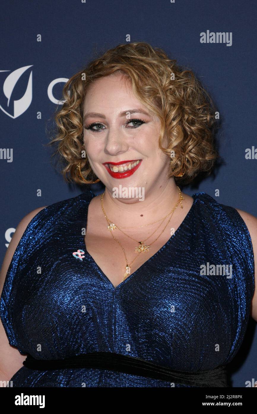 Leila Cohan attends the 33rd Annual GLAAD Media Awards on April 02, 2022 in Beverly Hills ...