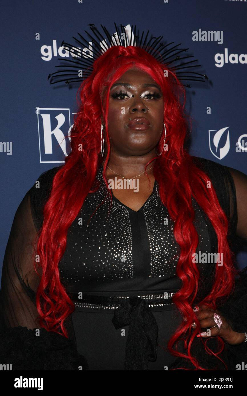 Shea Diamond attends the 33rd Annual GLAAD Media Awards on April 02 ...