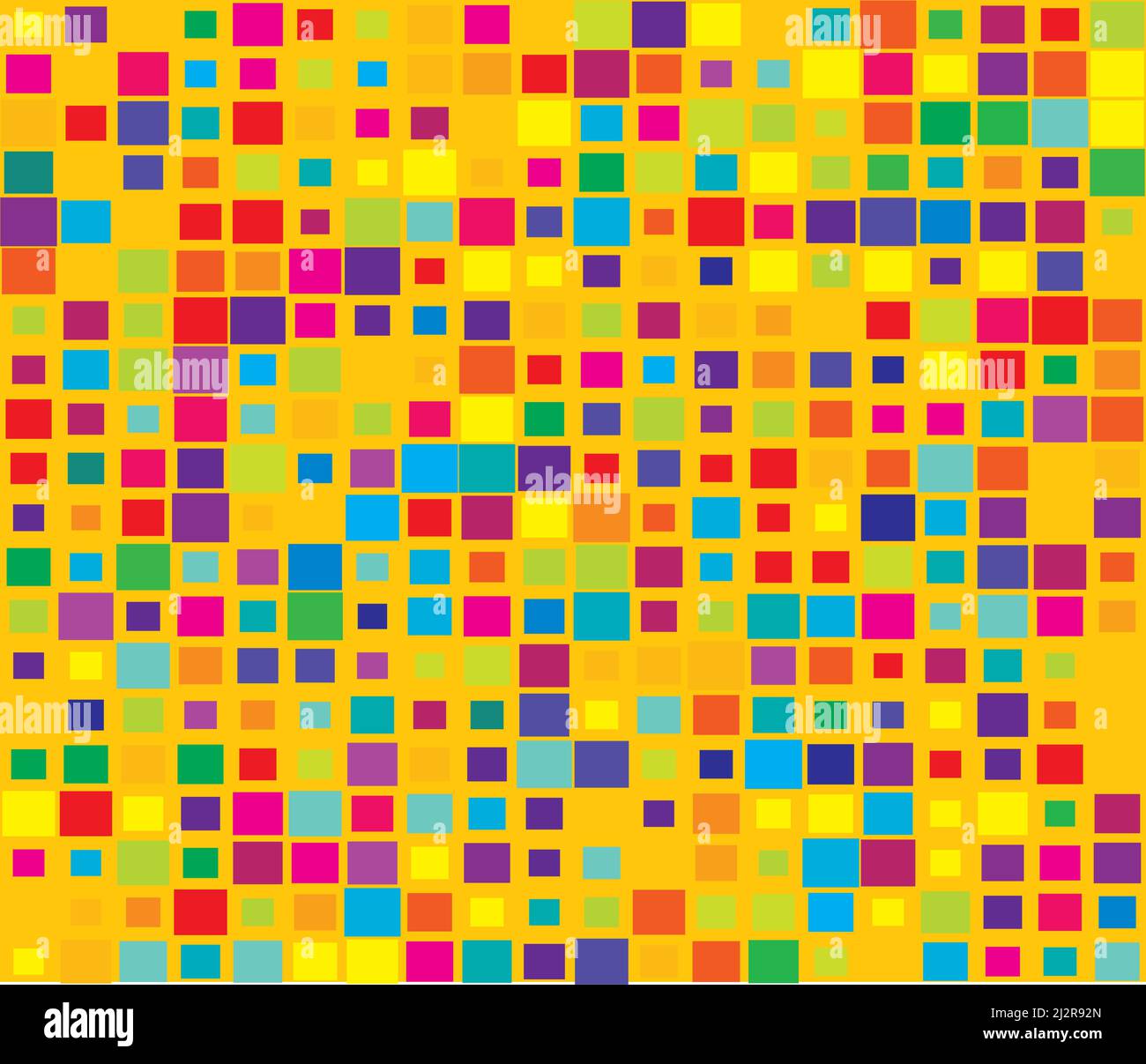 Random squares, rectangles black and white, monochrome geometric ...