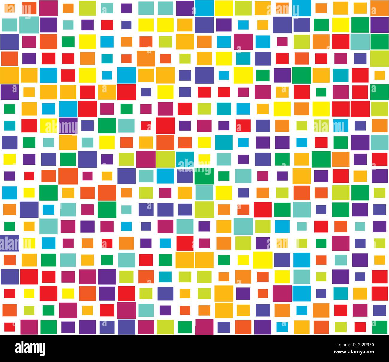 Random squares, rectangles black and white, monochrome geometric ...