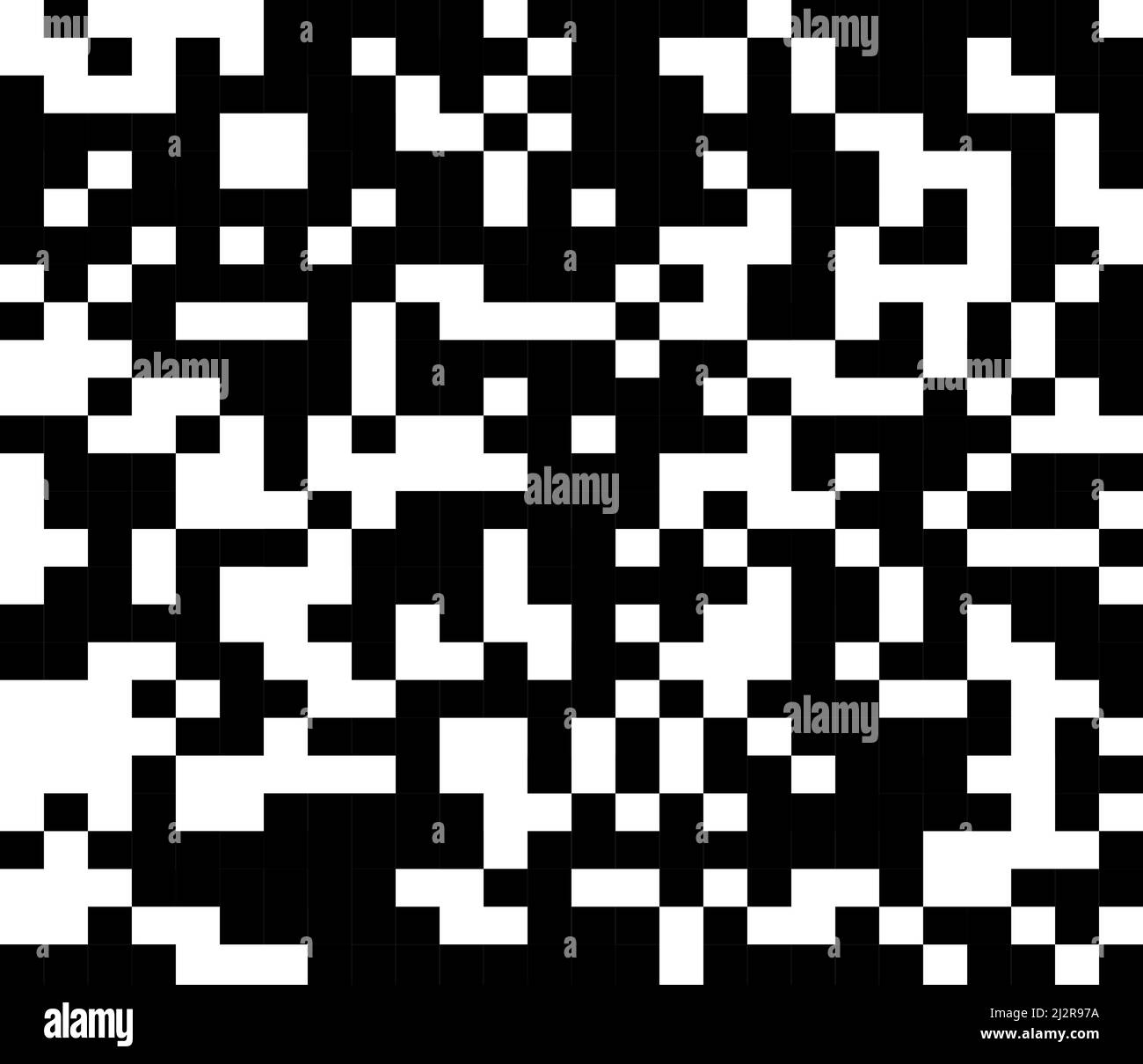 Random squares, rectangles black and white, monochrome geometric ...