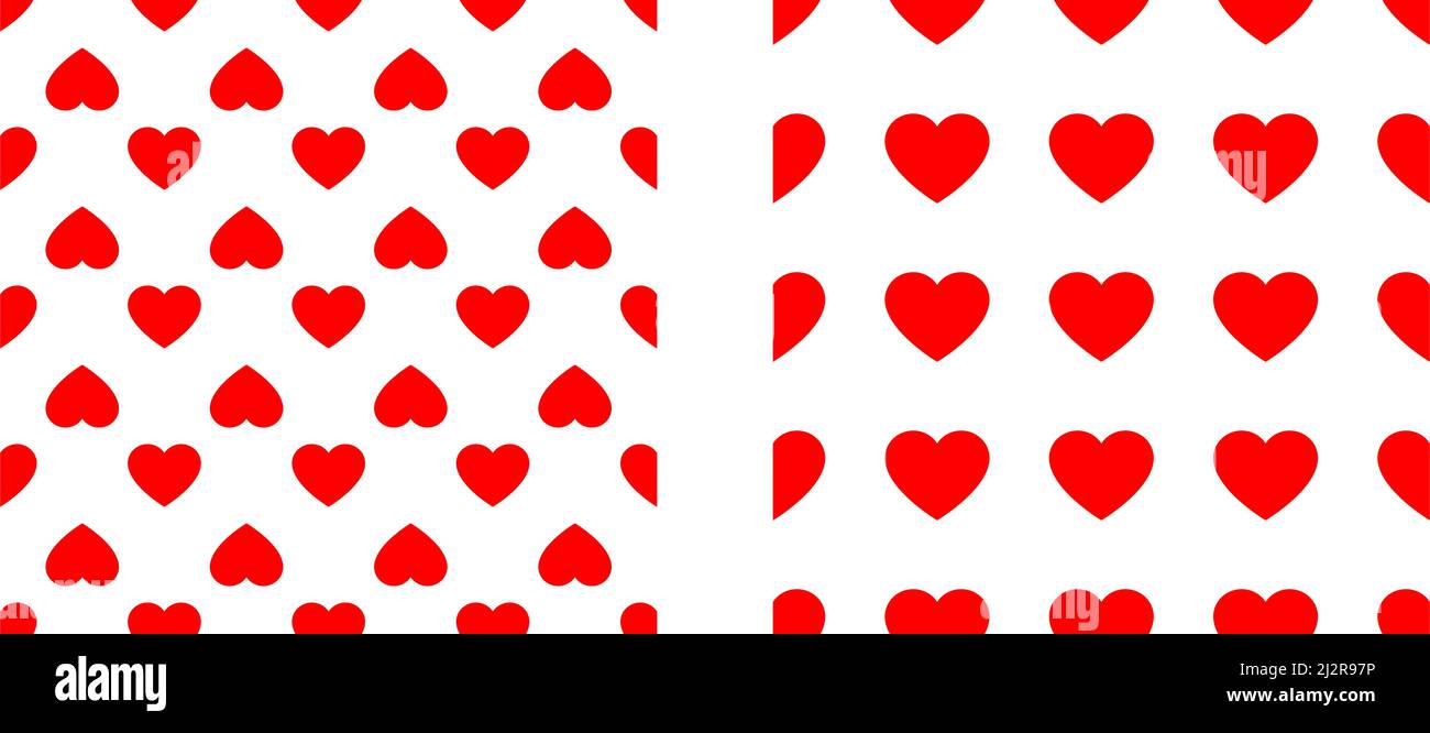 Seamless, repeatable heart shape, icon pattern, texture. Heart wrapper ...