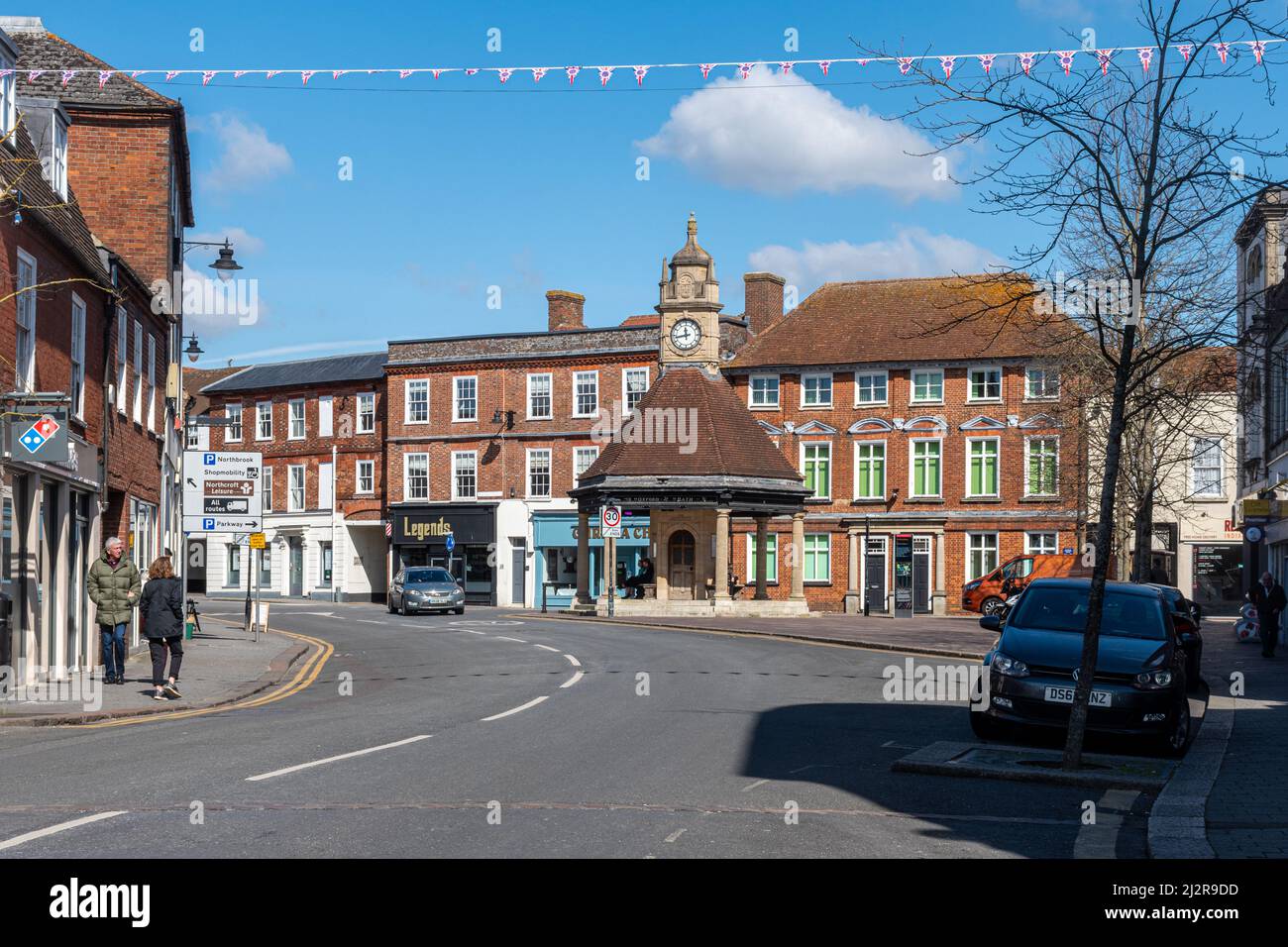 Newbury Clock Tower (Clock House), historic landmark on the Broadway in ...