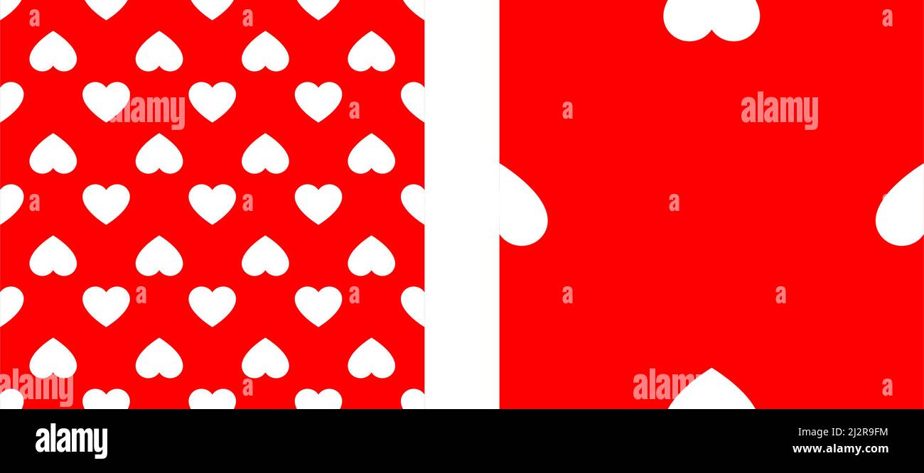 Seamless, repeatable heart shape, icon pattern, texture. Heart wrapper ...