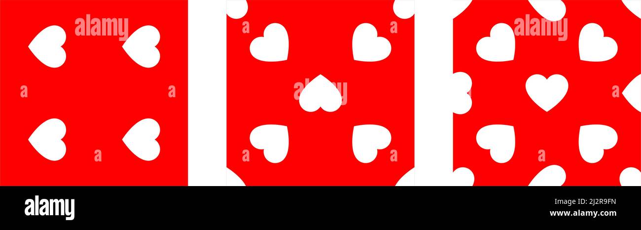 Seamless, repeatable heart shape, icon pattern, texture. Heart wrapper ...