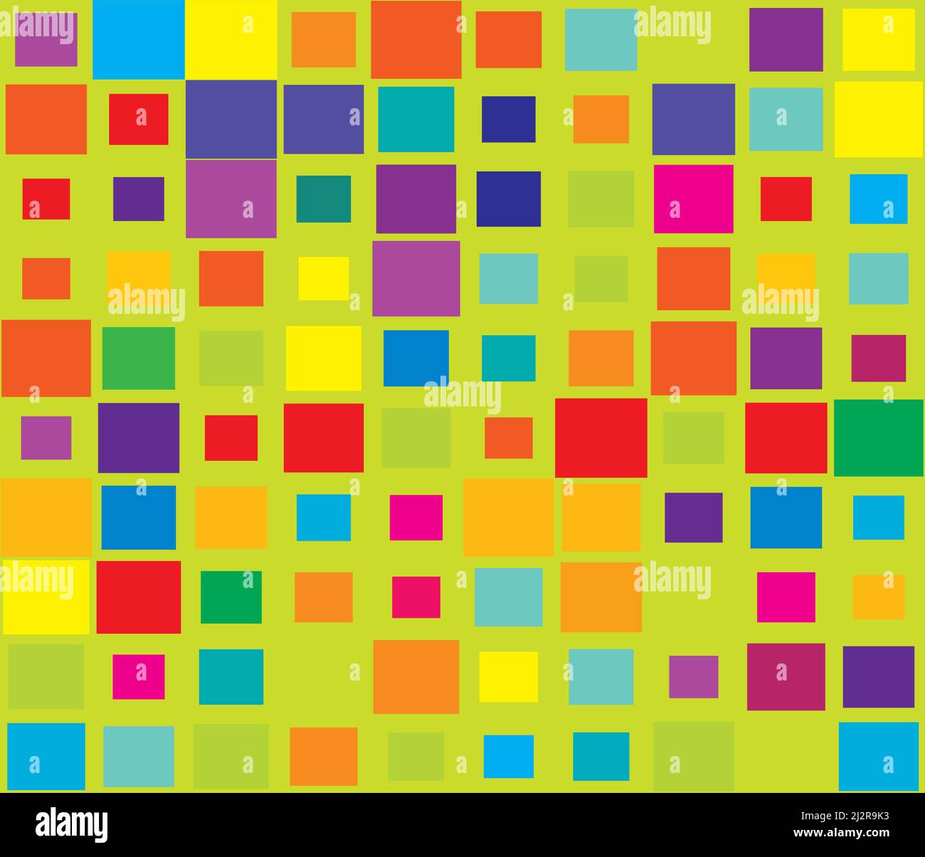 Random squares, rectangles black and white, monochrome geometric ...