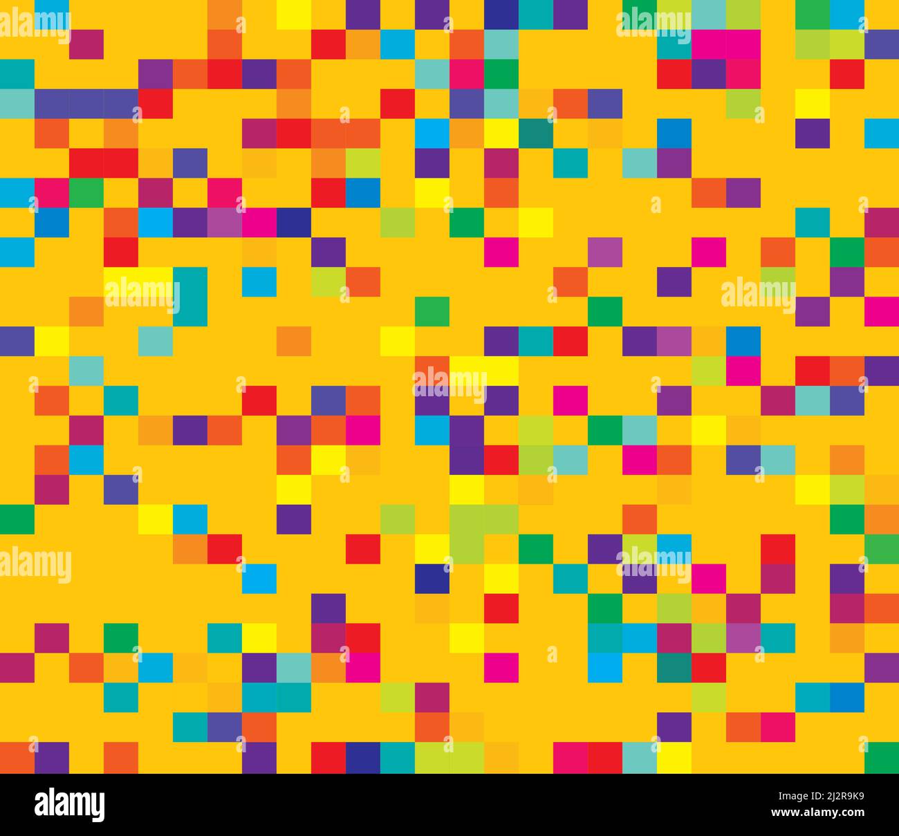 Random squares, rectangles black and white, monochrome geometric ...