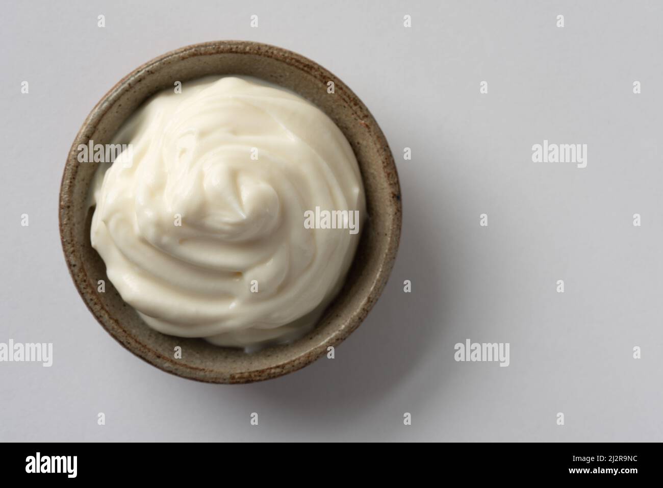 Sour Cream Dollop Stock Photo - Alamy