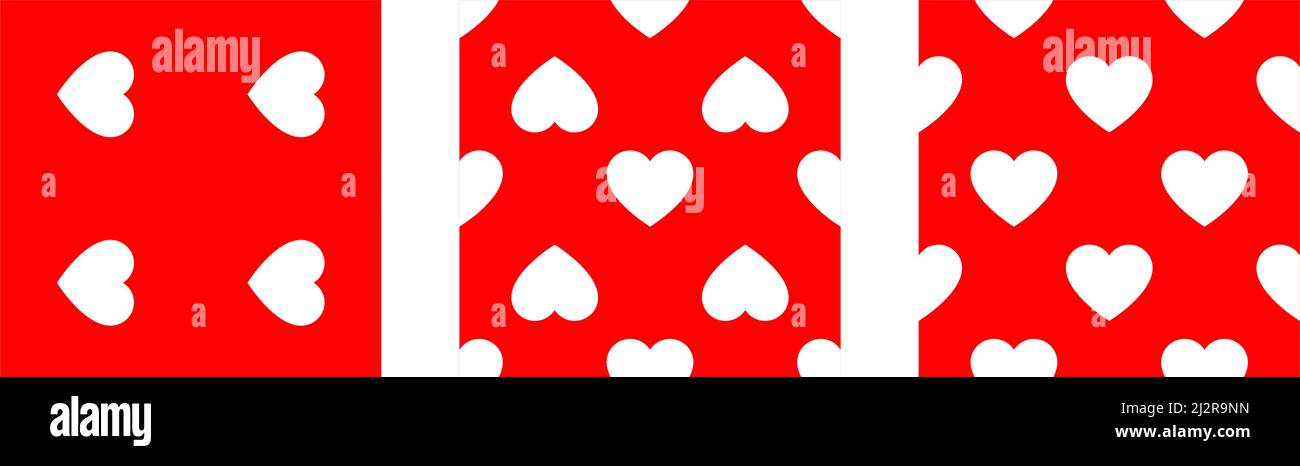 Seamless, repeatable heart shape, icon pattern, texture. Heart wrapper ...