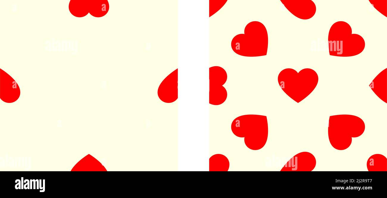 Seamless, repeatable heart shape, icon pattern, texture. Heart wrapper ...