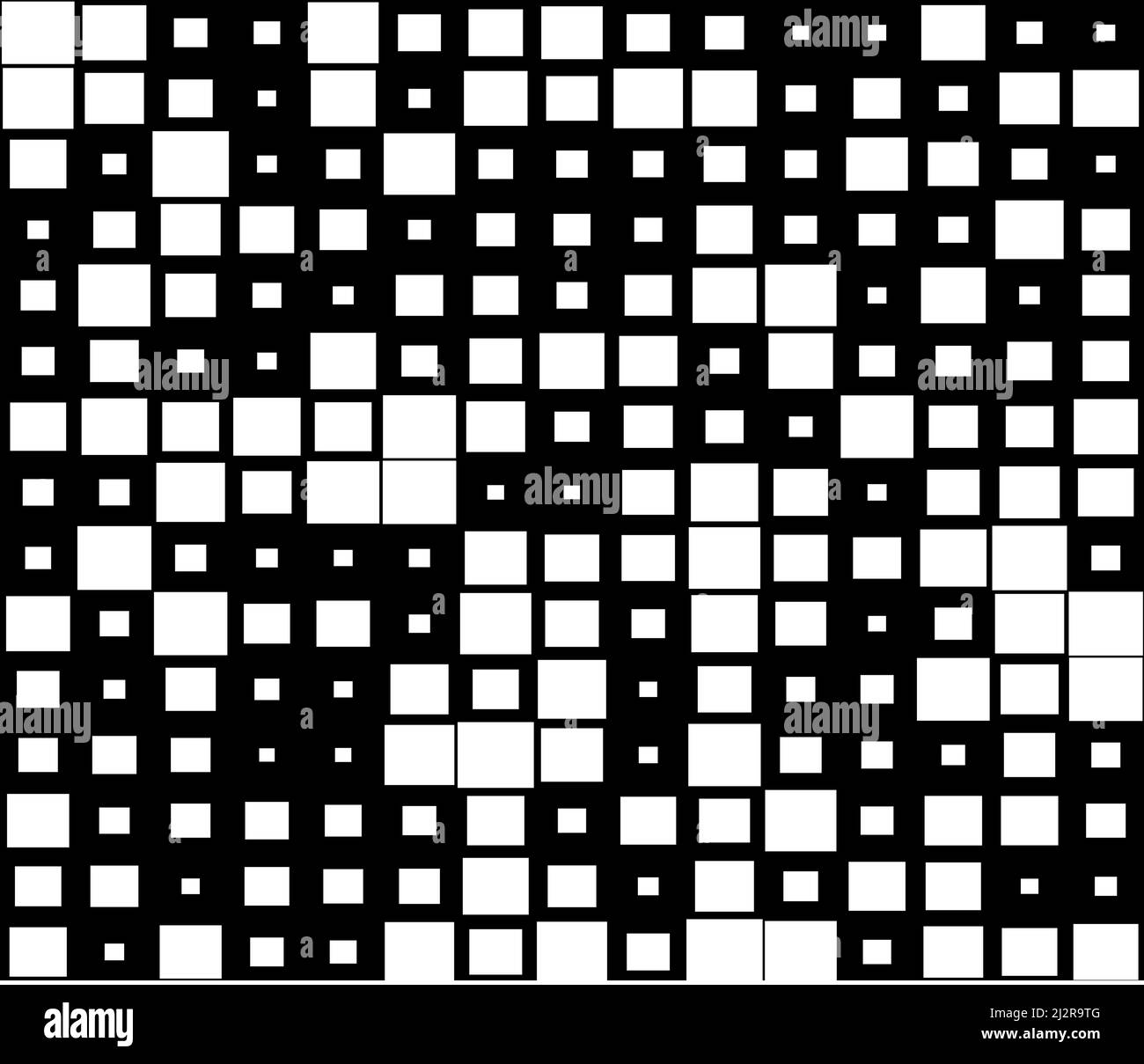 Random squares, rectangles black and white, monochrome geometric ...
