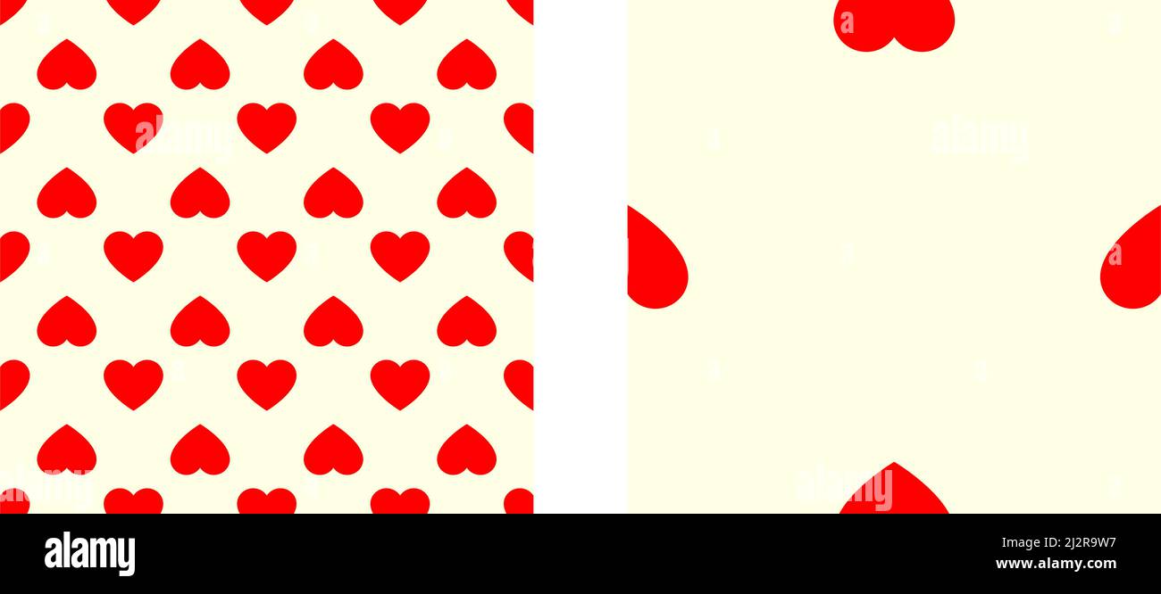 Seamless, repeatable heart shape, icon pattern, texture. Heart wrapper ...