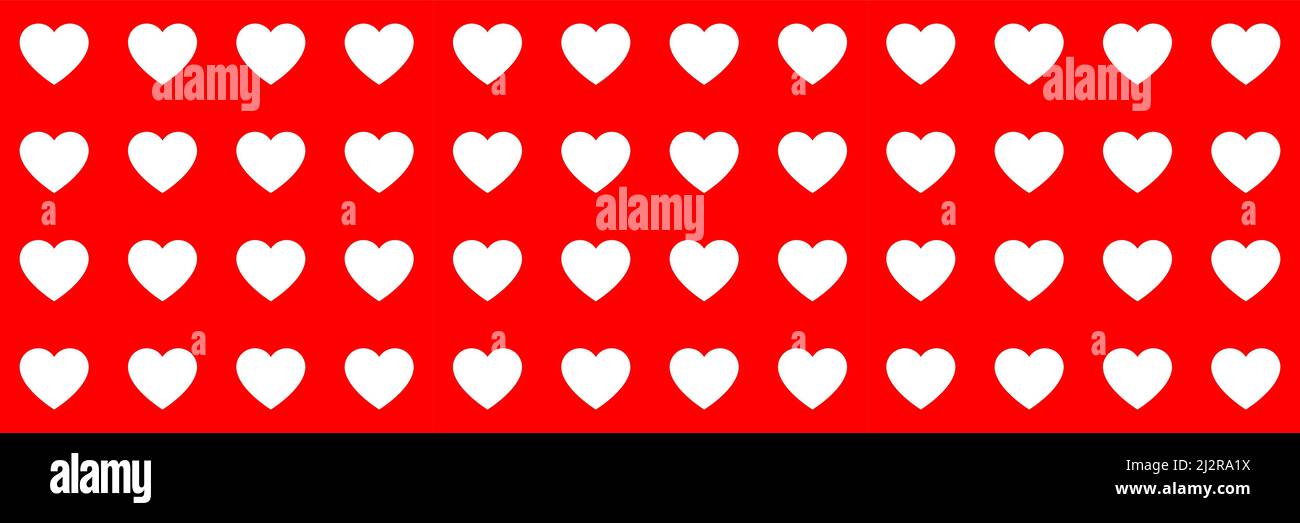 Seamless, repeatable heart shape, icon pattern, texture. Heart wrapper ...