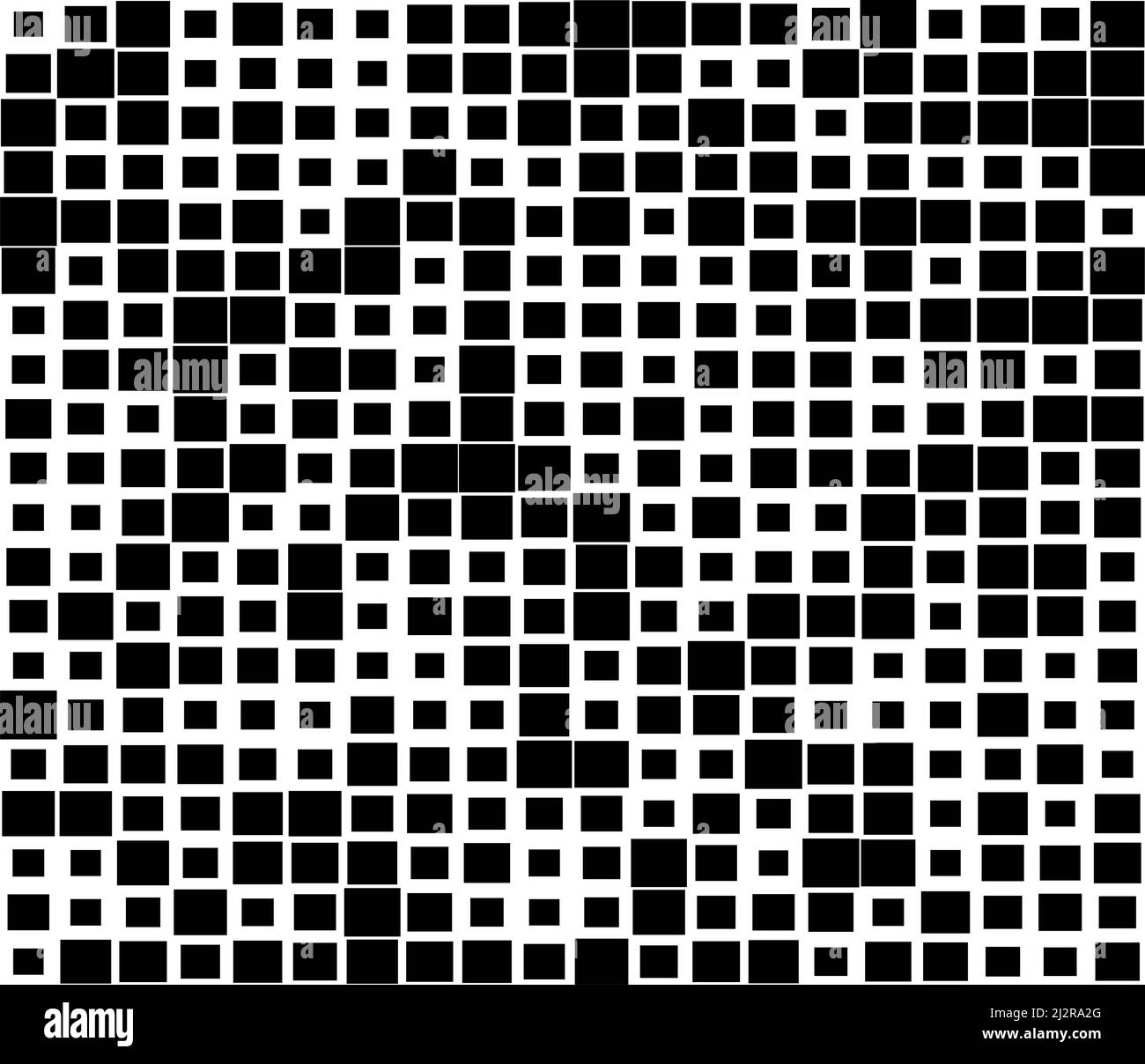 Random squares, rectangles black and white, monochrome geometric ...