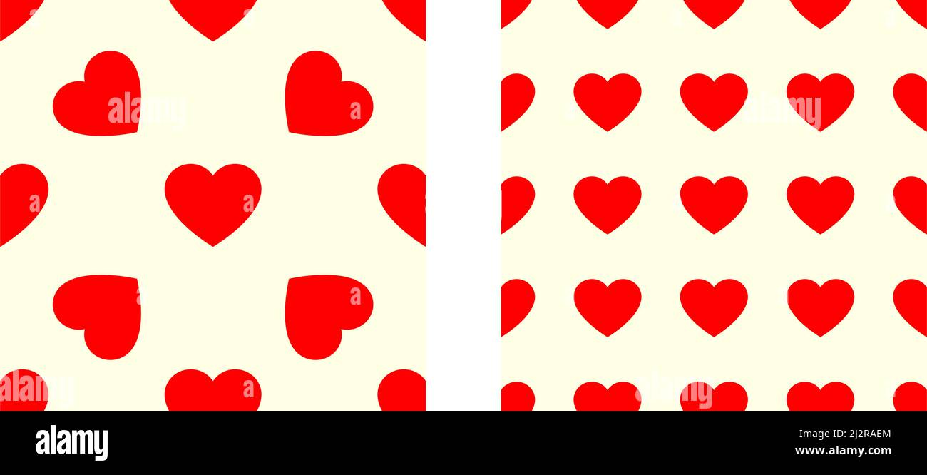 Seamless, repeatable heart shape, icon pattern, texture. Heart wrapper ...