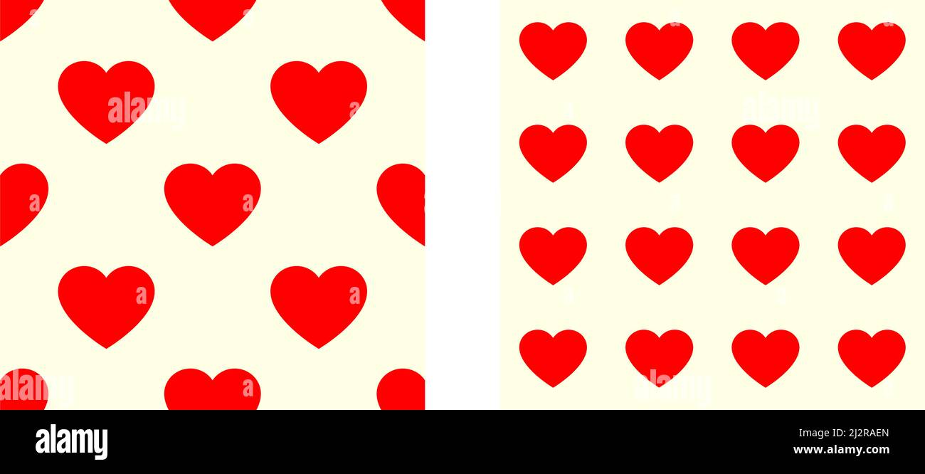 Seamless, repeatable heart shape, icon pattern, texture. Heart wrapper ...
