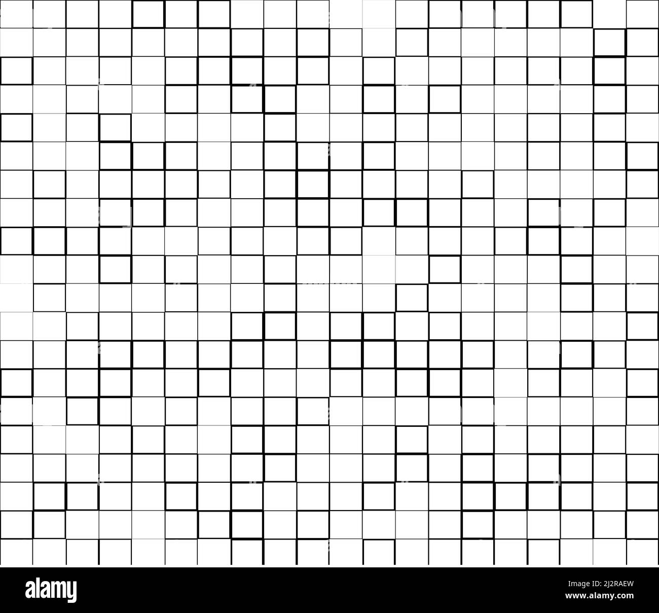 Random squares, rectangles black and white, monochrome geometric ...
